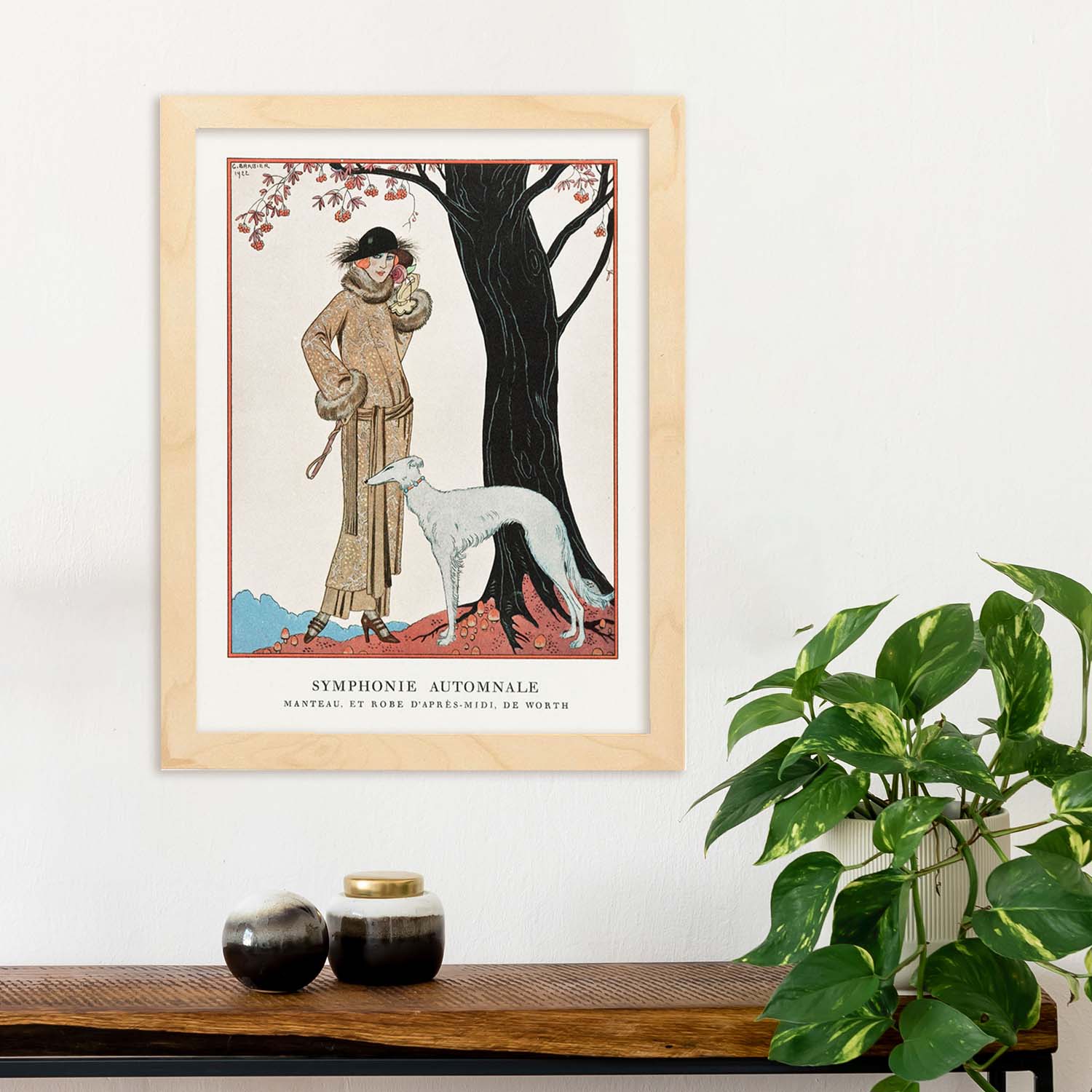 Lámina Vintage Modelo 073 Pósters Con Las Ilustraciones Art Decó De ...