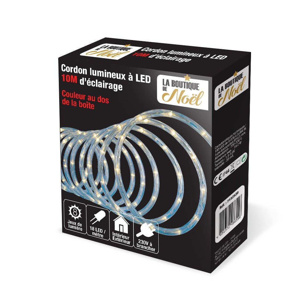 Cordon lumineux LED multicolore extérieure - 6, 10, 18 ou 40 mètres ...