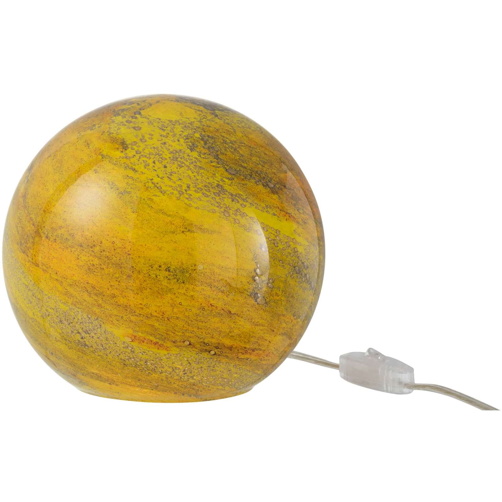 Lampe boule Todd en Verre 20 x 20 x 18 cm Ocre | Leroy Merlin