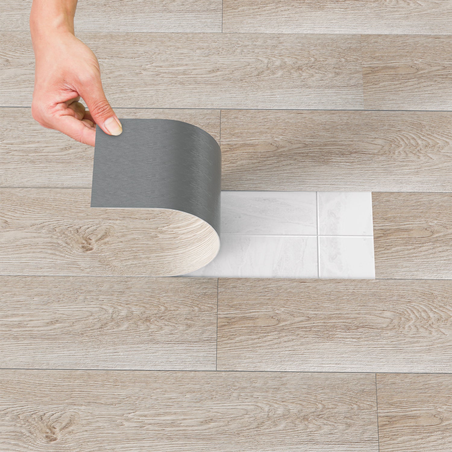 Revêtement de Sol Adhésif PVC Vinyle 28 Pièces 3,92 m² Chêne Naturel ...