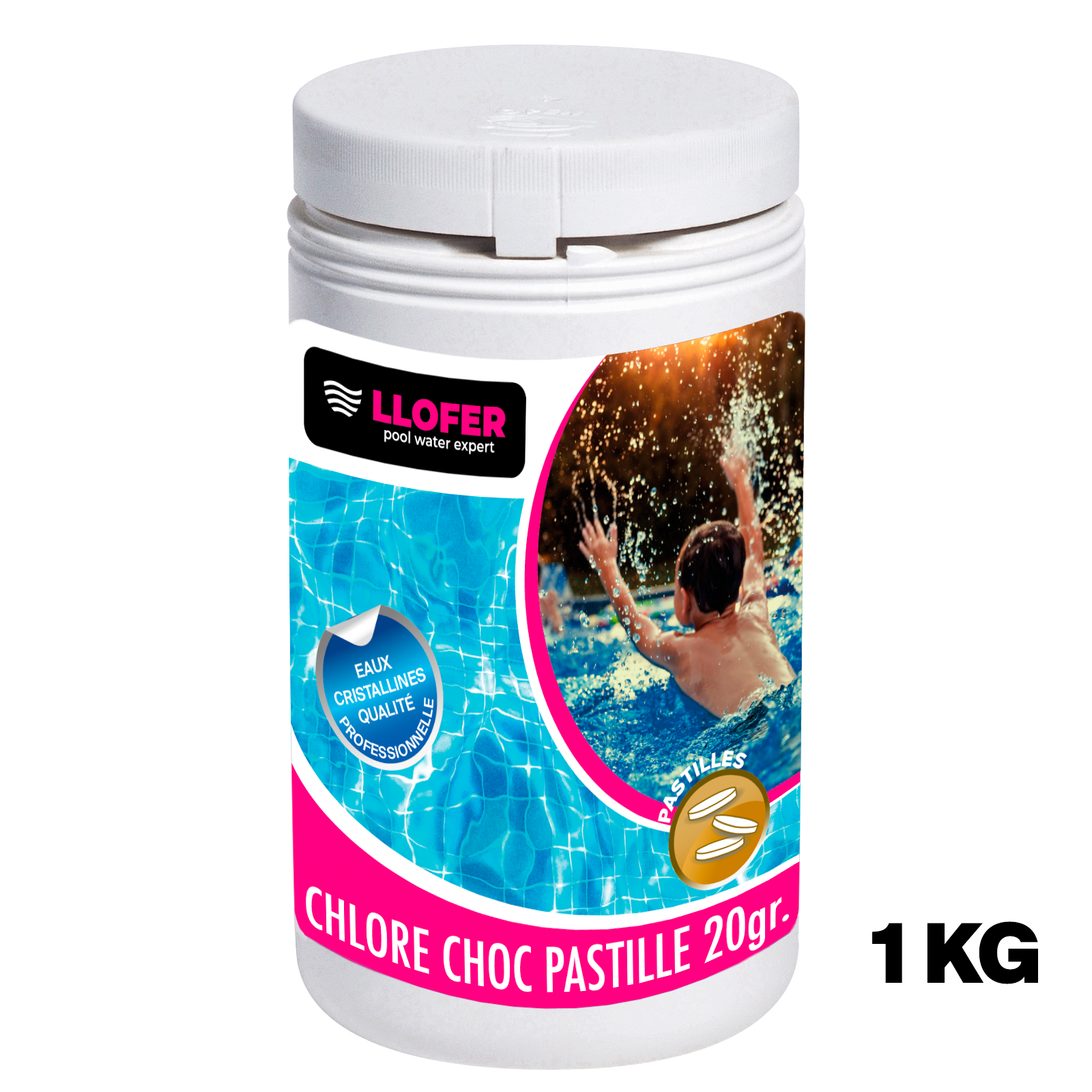1KG CHLORE CHOC PASTILLES DE 20GR. | Leroy Merlin
