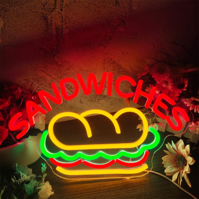 Panneau néon LED sandwich pour décoration murale la cuisine, le ...