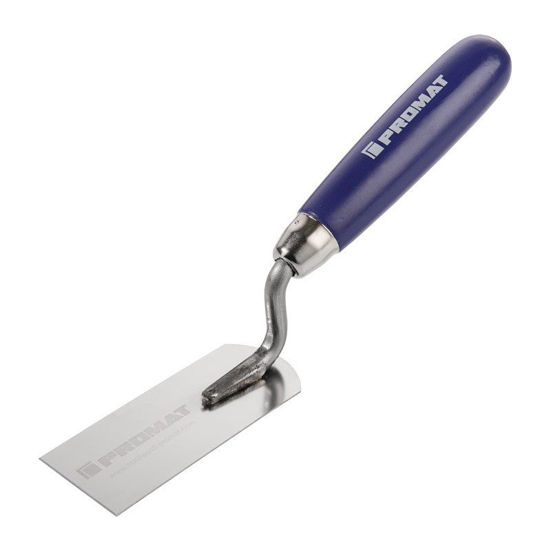 Truelle de stucateur largeur 40 mm inoxydable, manche de bois de hêtre ...