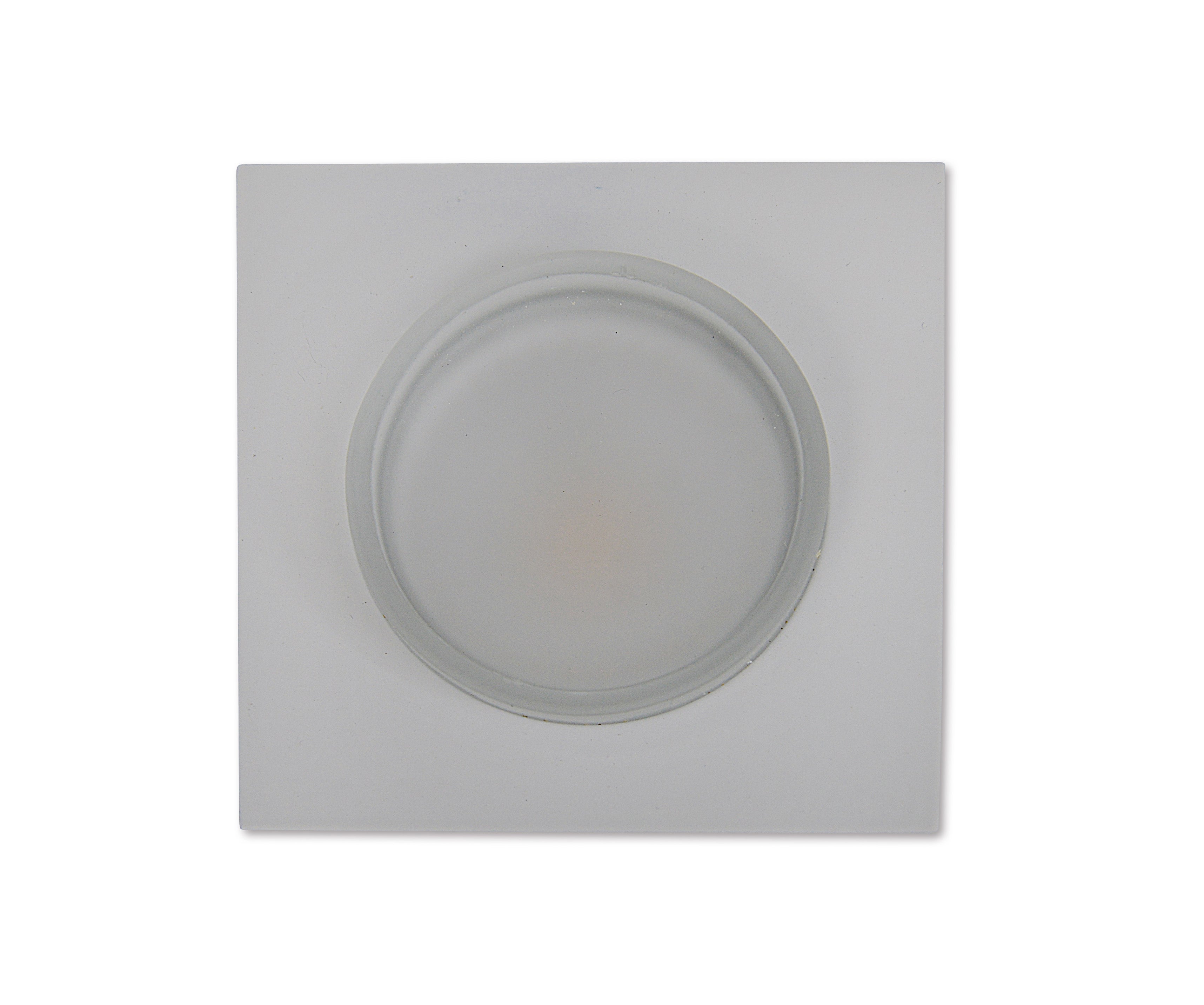 Spot encastrable LED MIRO IP44 metal plastique blanc chaud style ...
