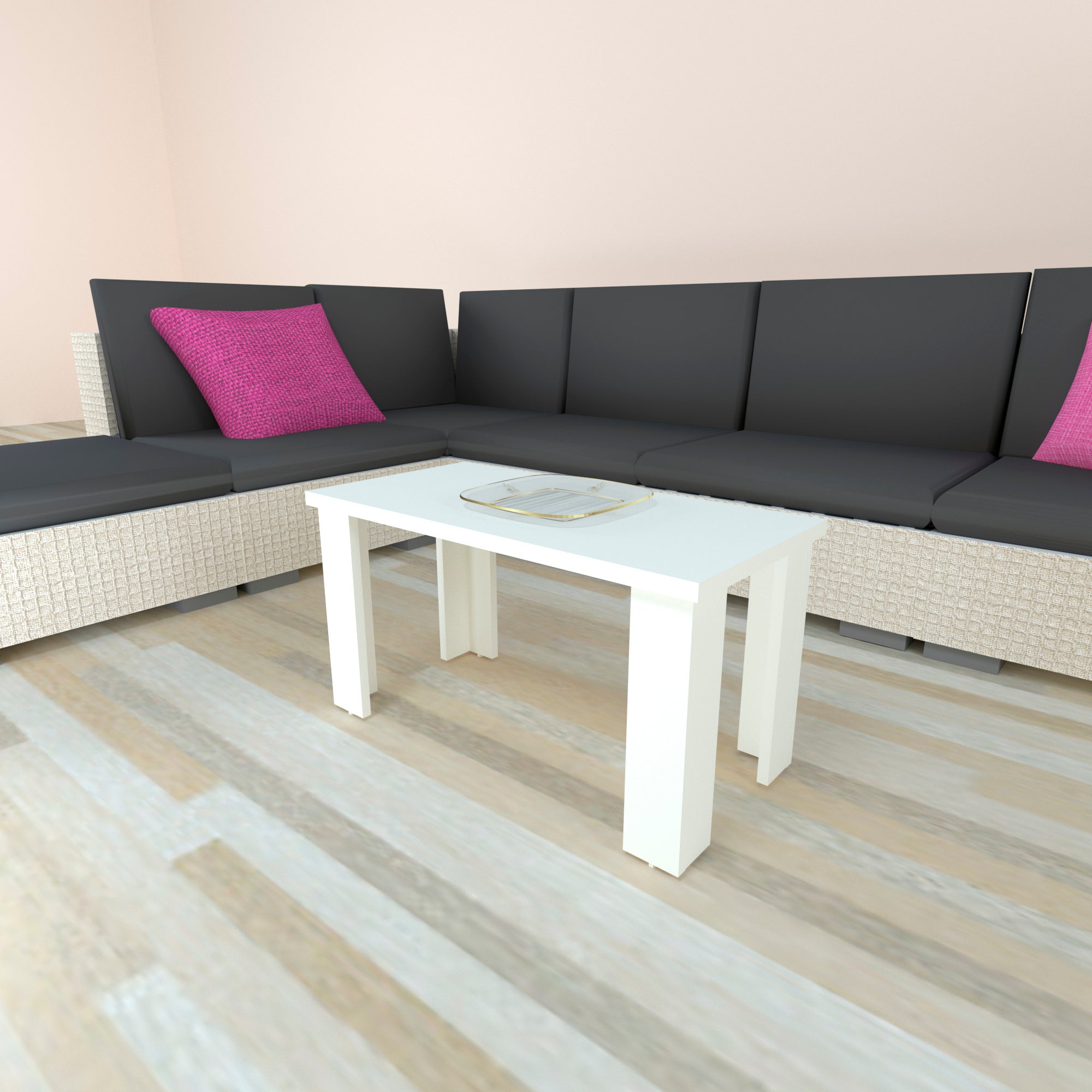Henor table basse de salon en Bois 80 x 40 x44 cm. table d’appoint ...