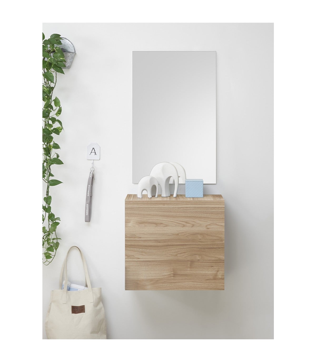 Console suspendue et miroir Infinity - L56 cm | Leroy Merlin