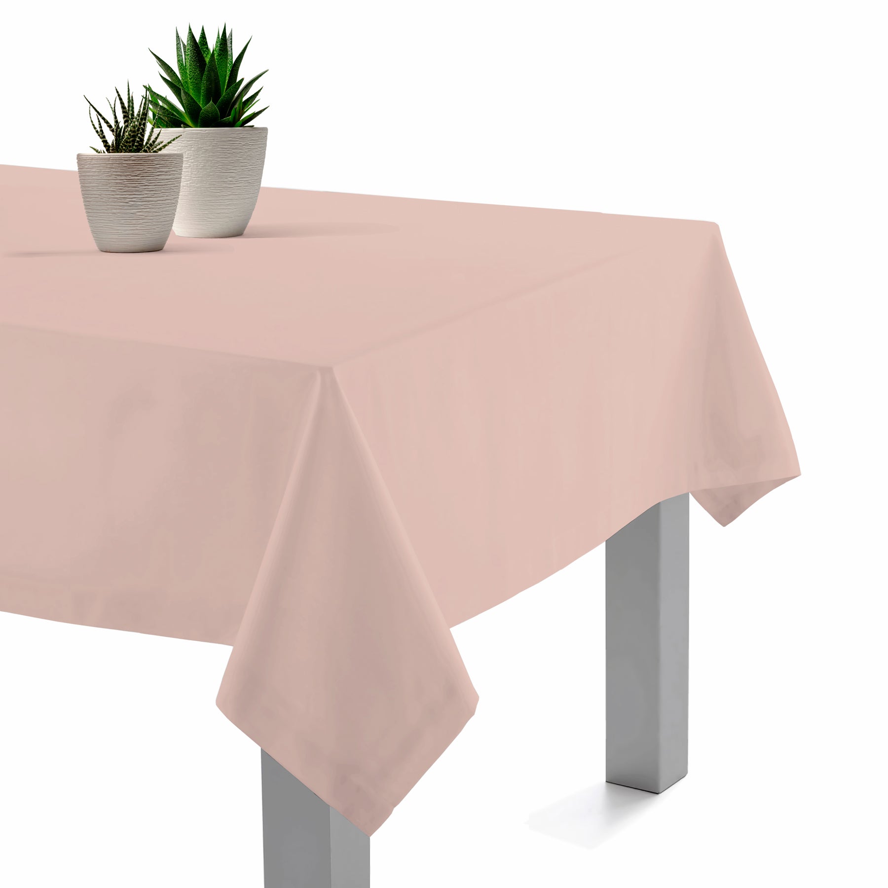 Mantel Resinado Antimanchas Paduana Net Rosa 140x140 | Leroy Merlin