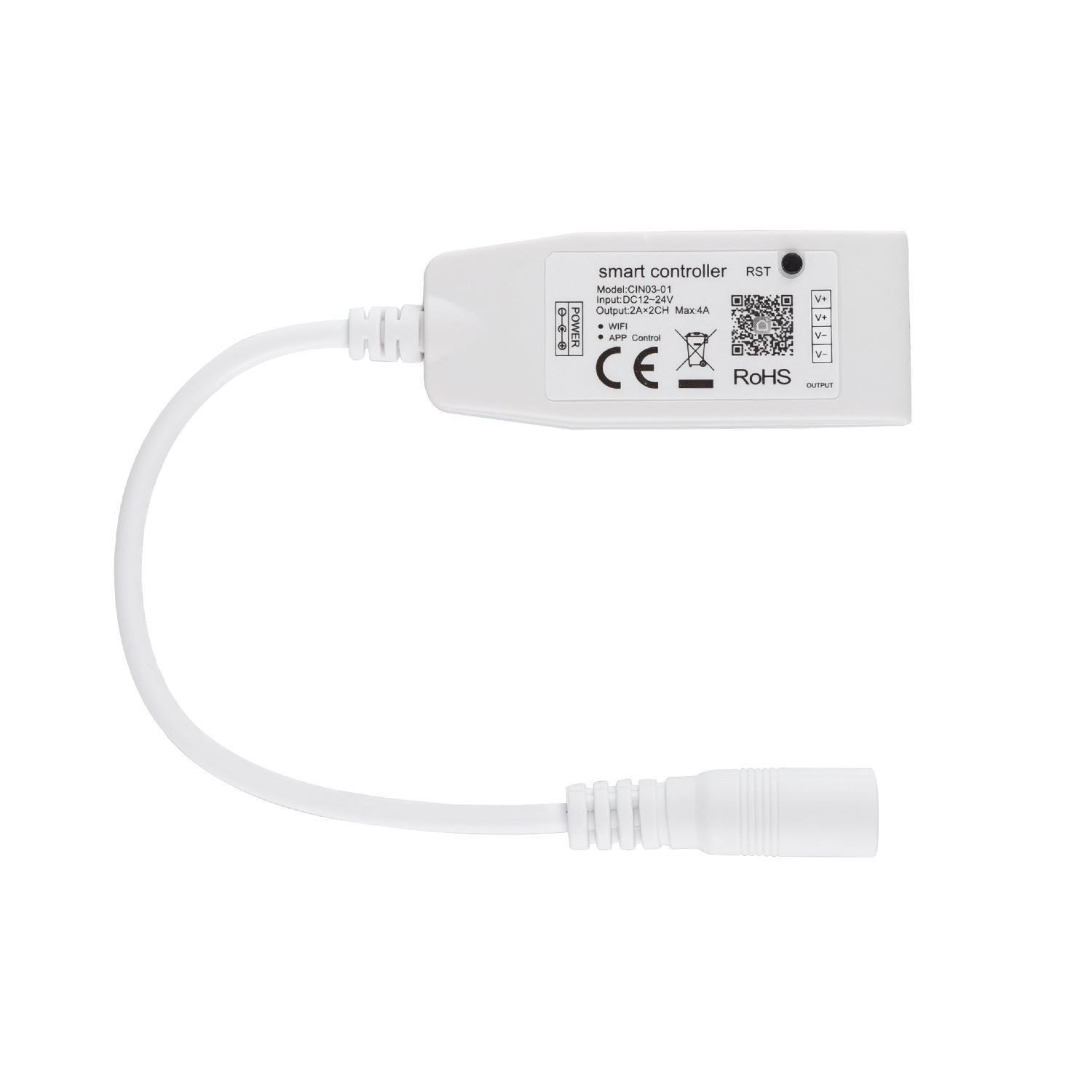 Ledkia Mini Controller Striscia LED Dimmer Smart Wi-Fi Monocolore 12 ...