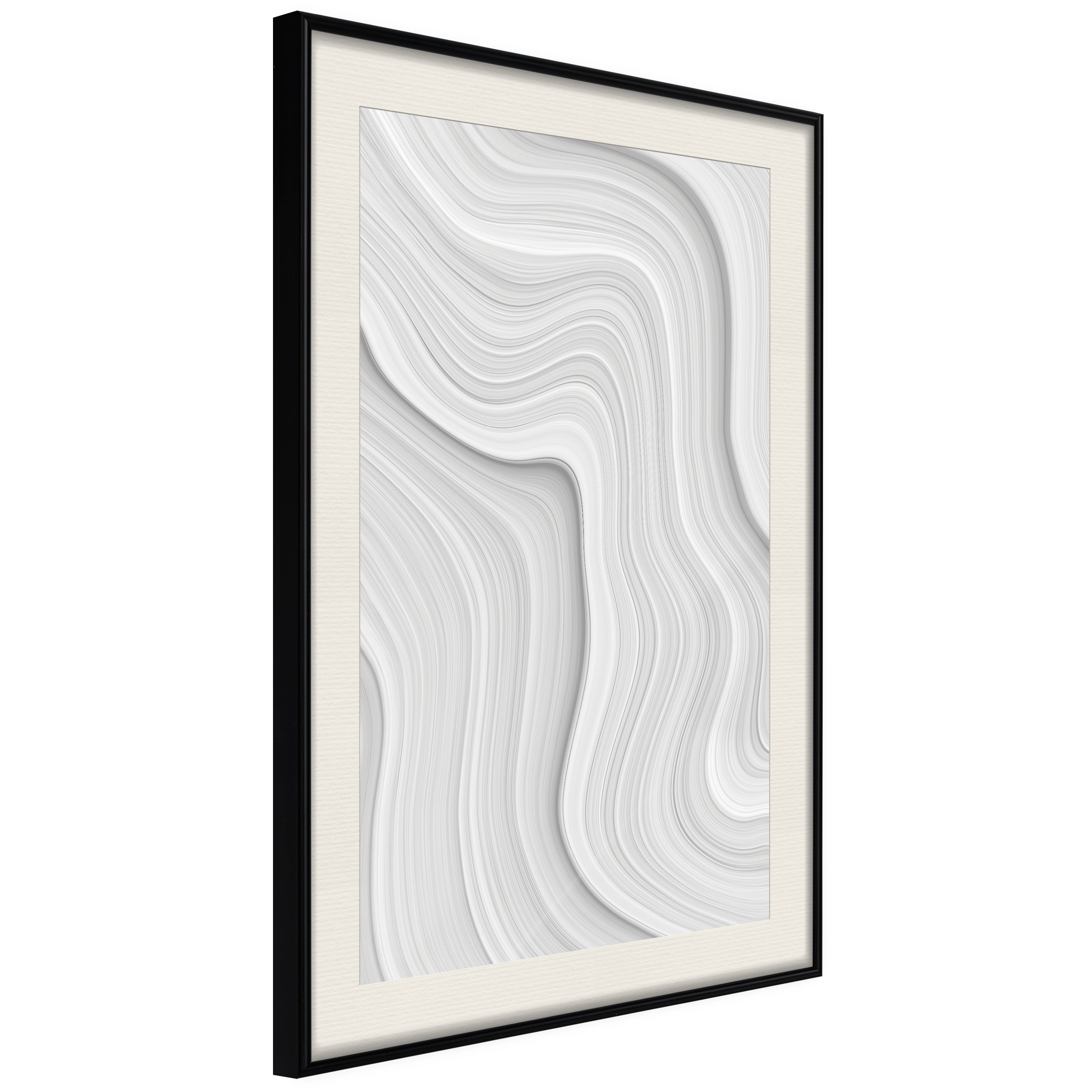 Poster et affiche - Snow Contour Lines 40x60 cm | Leroy Merlin