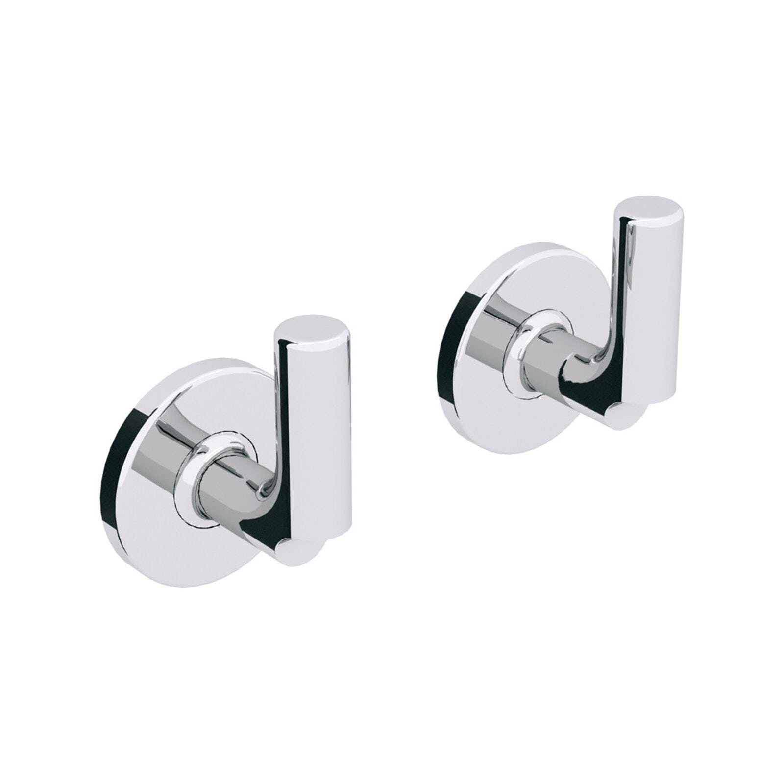 Lineabeta - Pareja de percheros Sbecà de latón cromado | Leroy Merlin