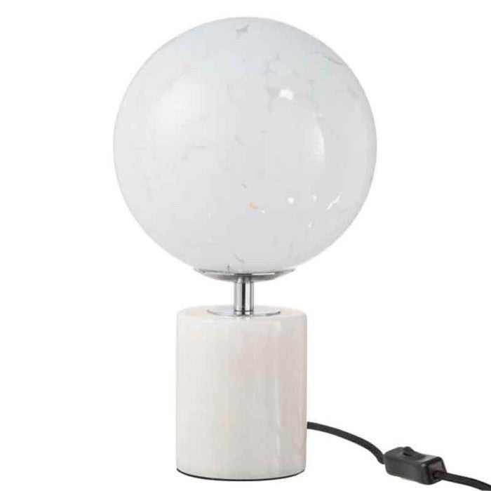 Lampe à Poser sur Pied "Dany" 31cm Blanc | Leroy Merlin