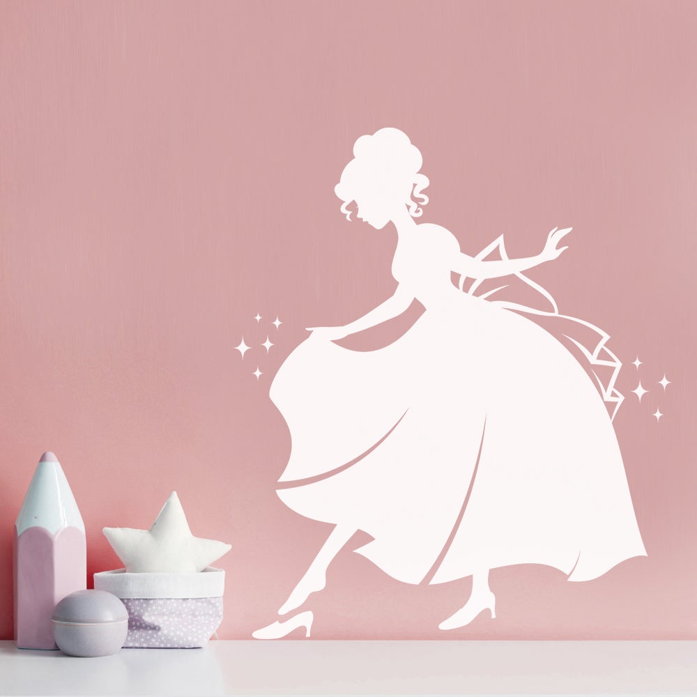 Sticker Mural - Princesse - Noir - 357x420 cm | Leroy Merlin