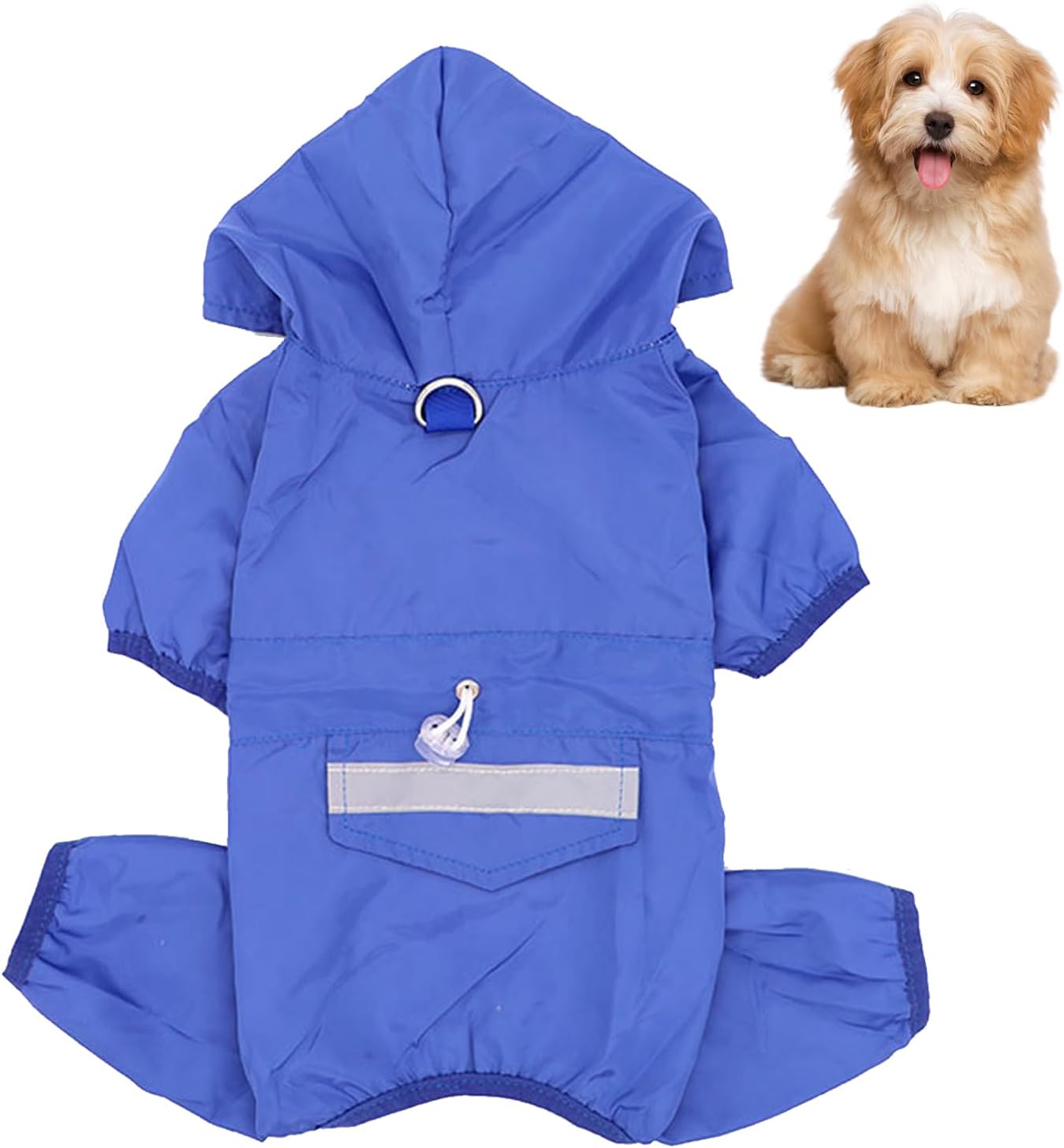 Abrigo impermeable para perros, poncho ajustable para exteriores para ...