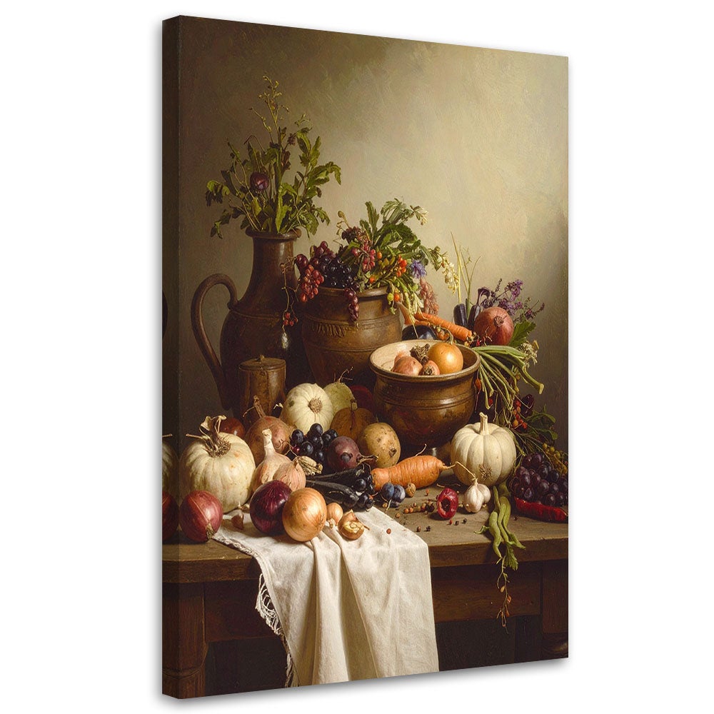 Image sur Toile Nature morte cruches légumes 40x60 | Leroy Merlin
