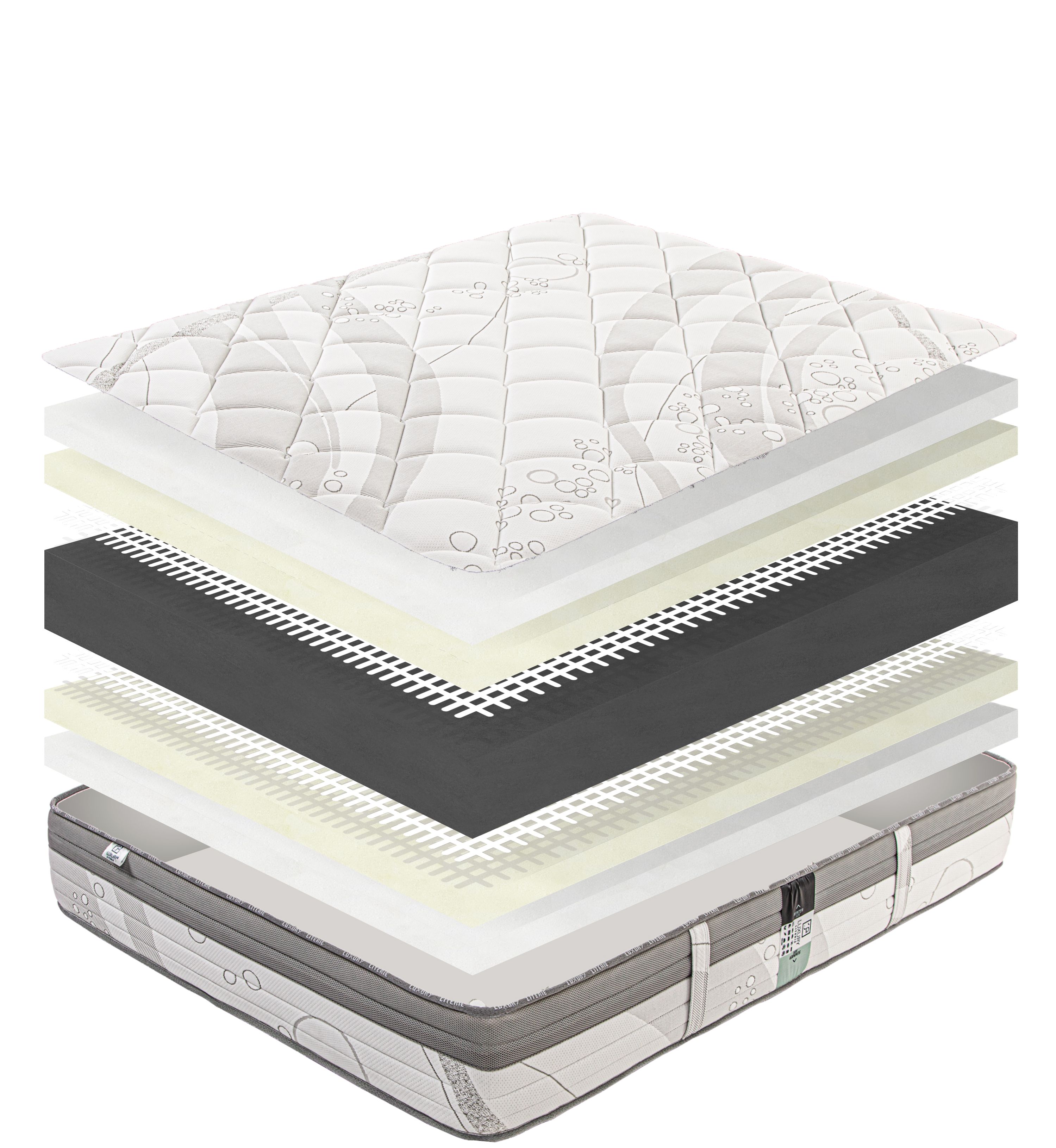 Matelas ferme ViscoPlus 140 x 190 x 26 cm, mousse haute densité, face ...