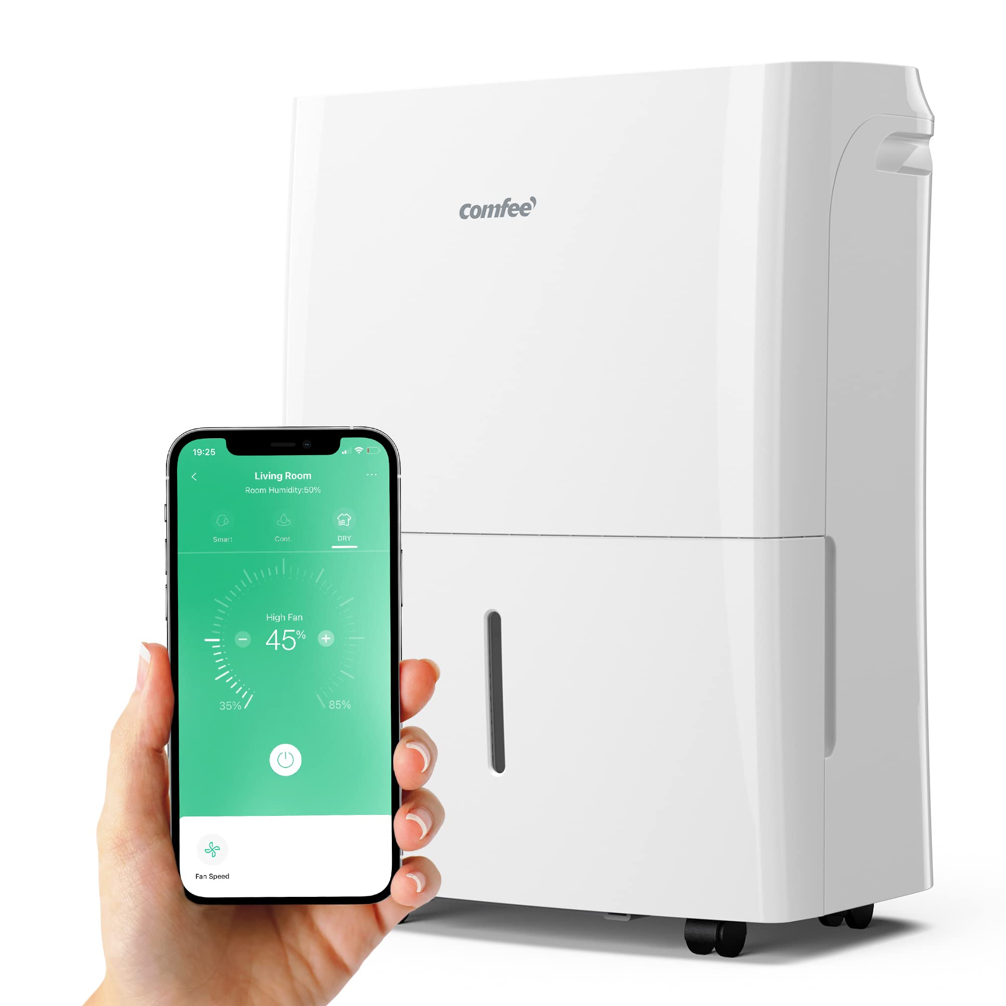 Comfee MDDP-50DEN7 - Deumidificatore da 50 l/24 h, dimensioni della ...