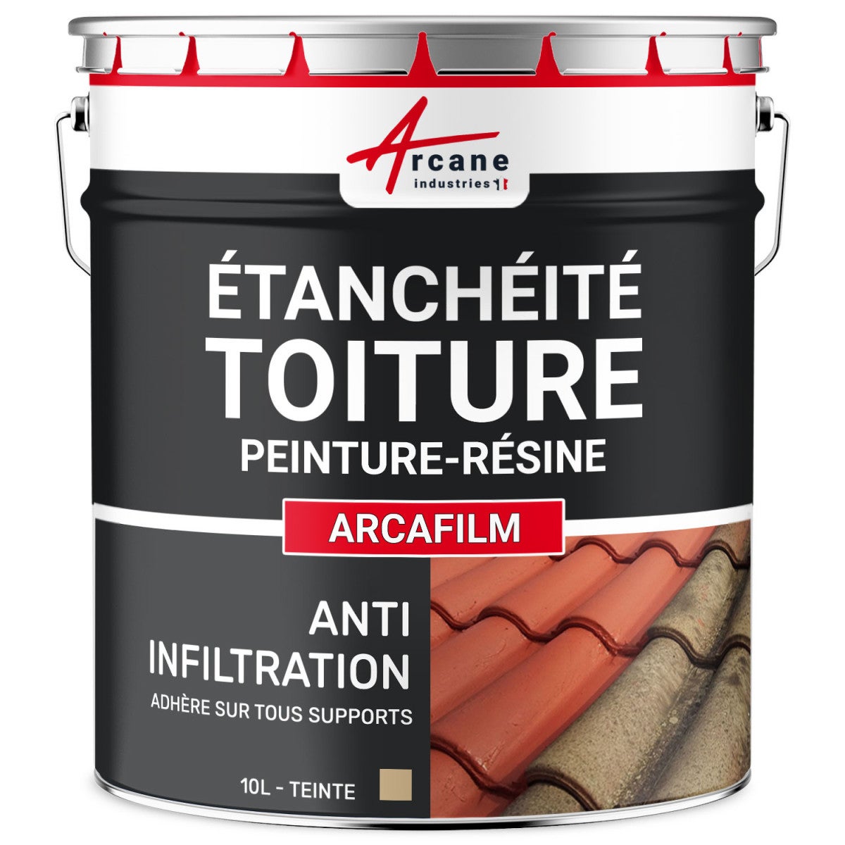 Étanchéité Toiture, Résine d'étanchéité colorée : ARCAFILM Paille - 10 ...