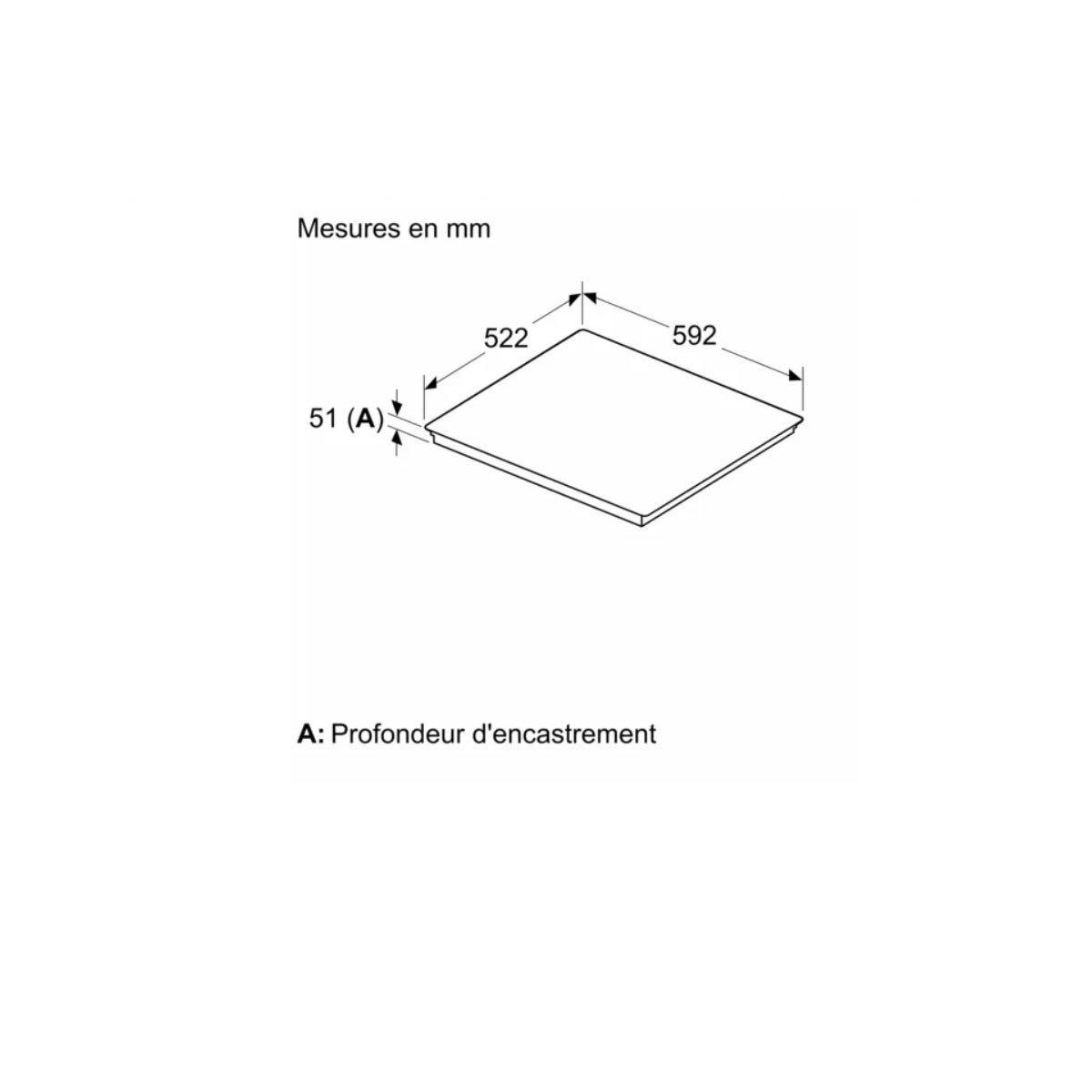 Table induction SIEMENS ED651HSB1E | Leroy Merlin