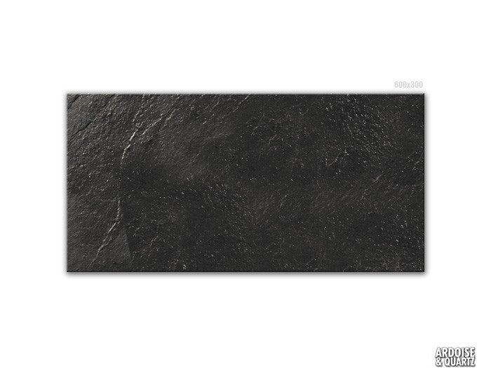Carrelage Sol et mur en Ardoise Naturelle noire finition clivée- 1er ...