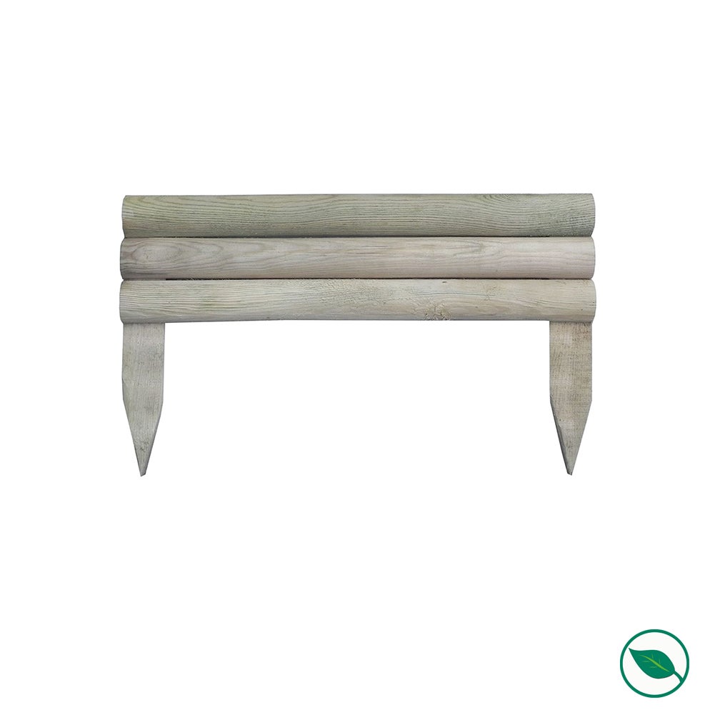 Mini bordure horizontale pin traité classe III pour jardin 500 x 300/ ...