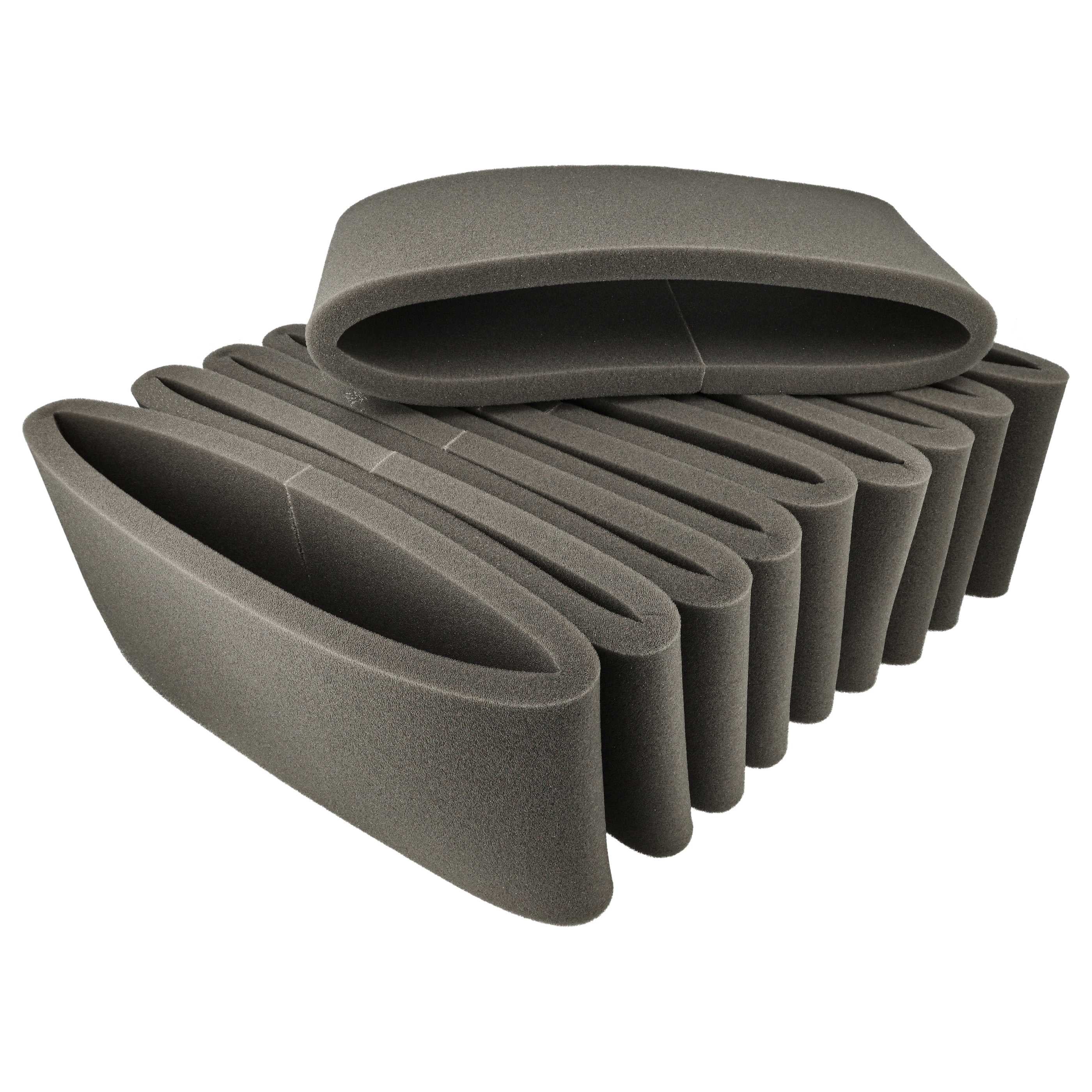 Vhbw 10x Préfiltres compatible avec Makita DVC 157L aspirateur - Filtre ...