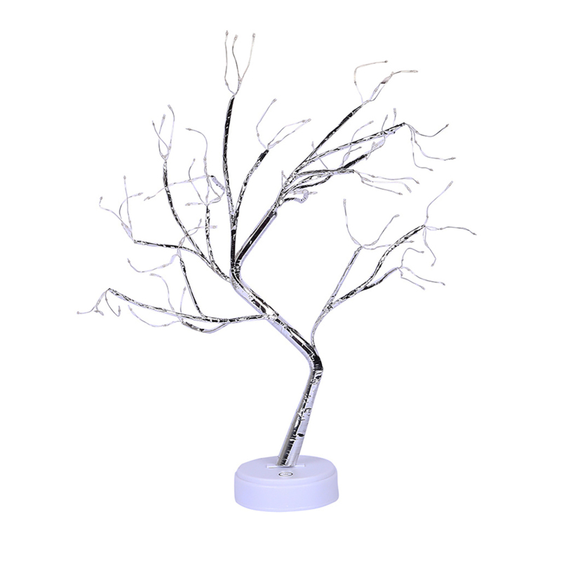 Lampe d'arbre en fil de cuivre avec 108 LED, commande tactile, double ...