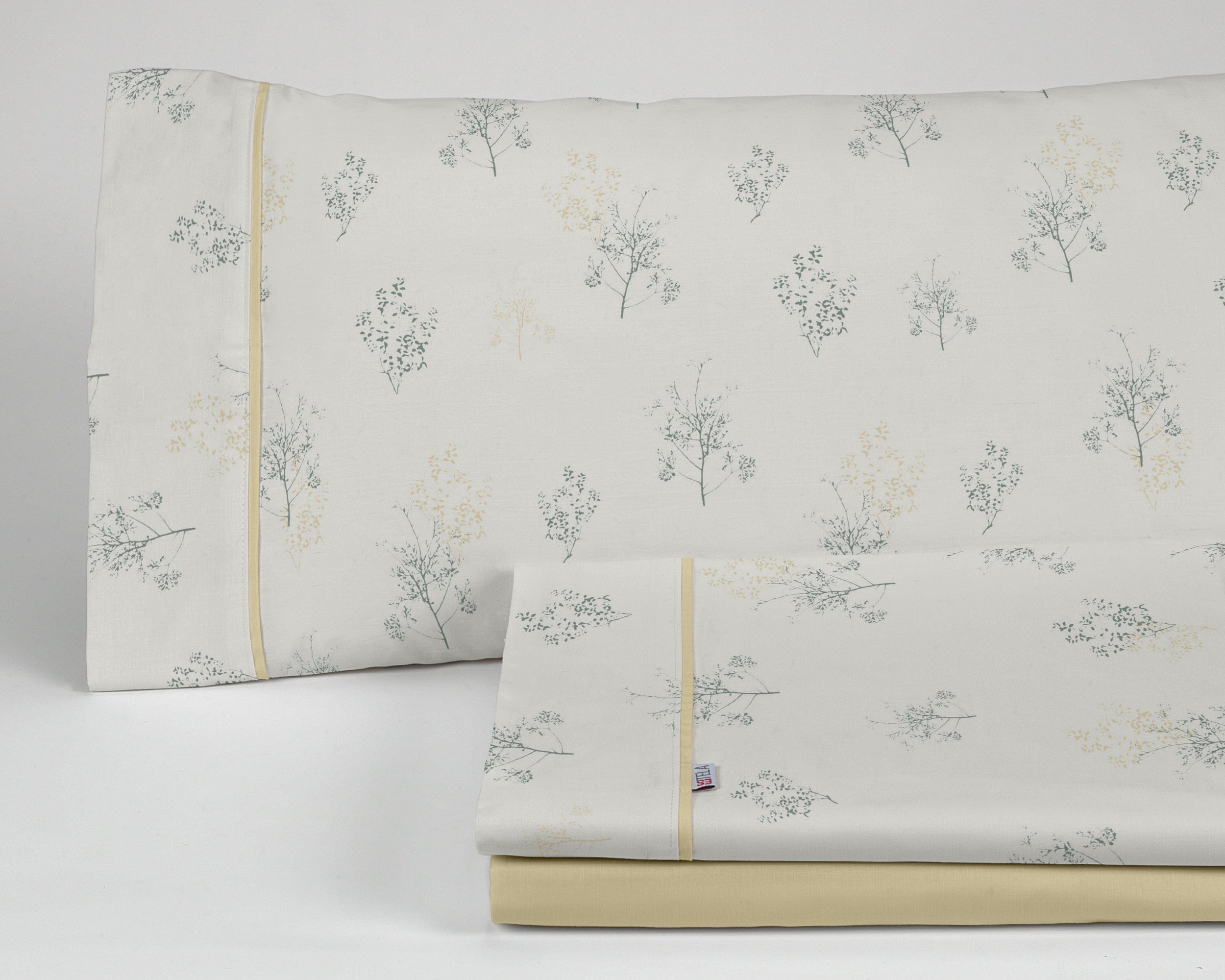 Ensemble de draps Vairy vert. Lit de 160 cm. 16h | Leroy Merlin