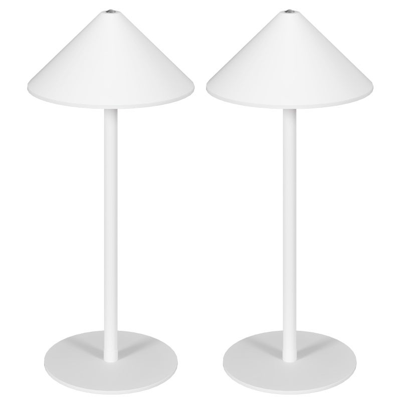 Lot de 2 lampes de table rechargeables USB tactile 3 couleurs | Leroy ...