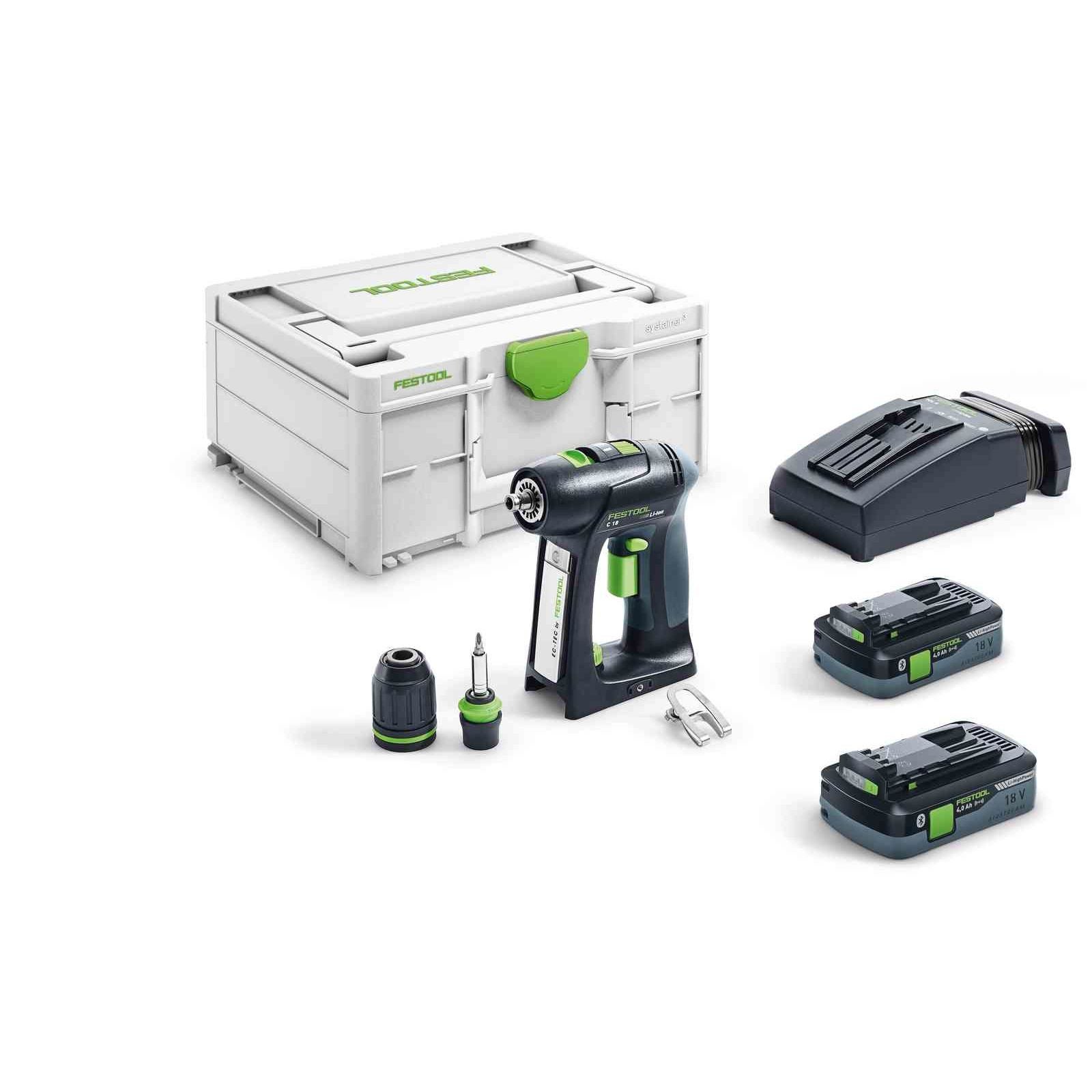 Festool Taladro atornillador a batería C 18 HPC 4,0 I-Plus | Leroy Merlin