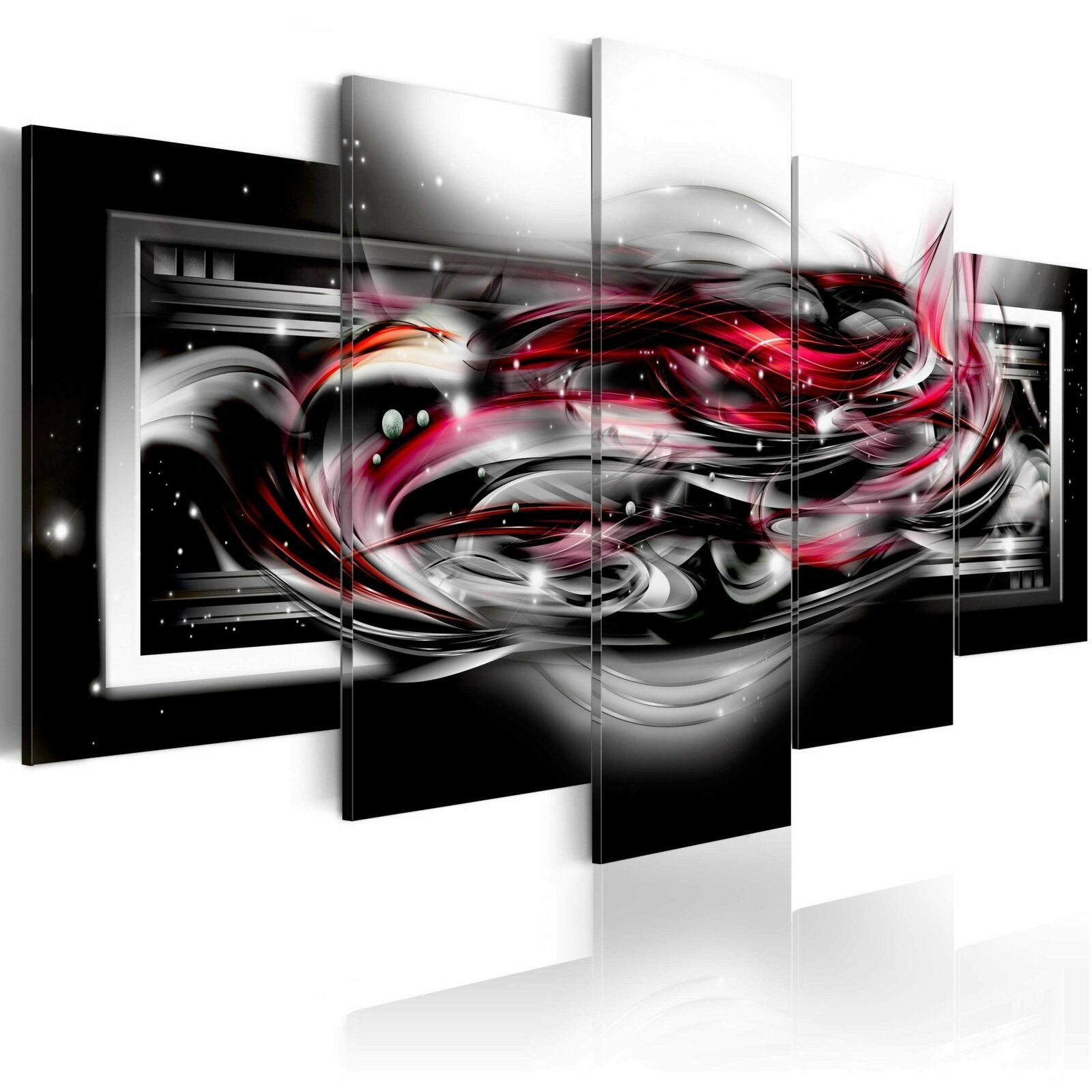 Tableau ruban carmin - 100 x 50 cm | Leroy Merlin