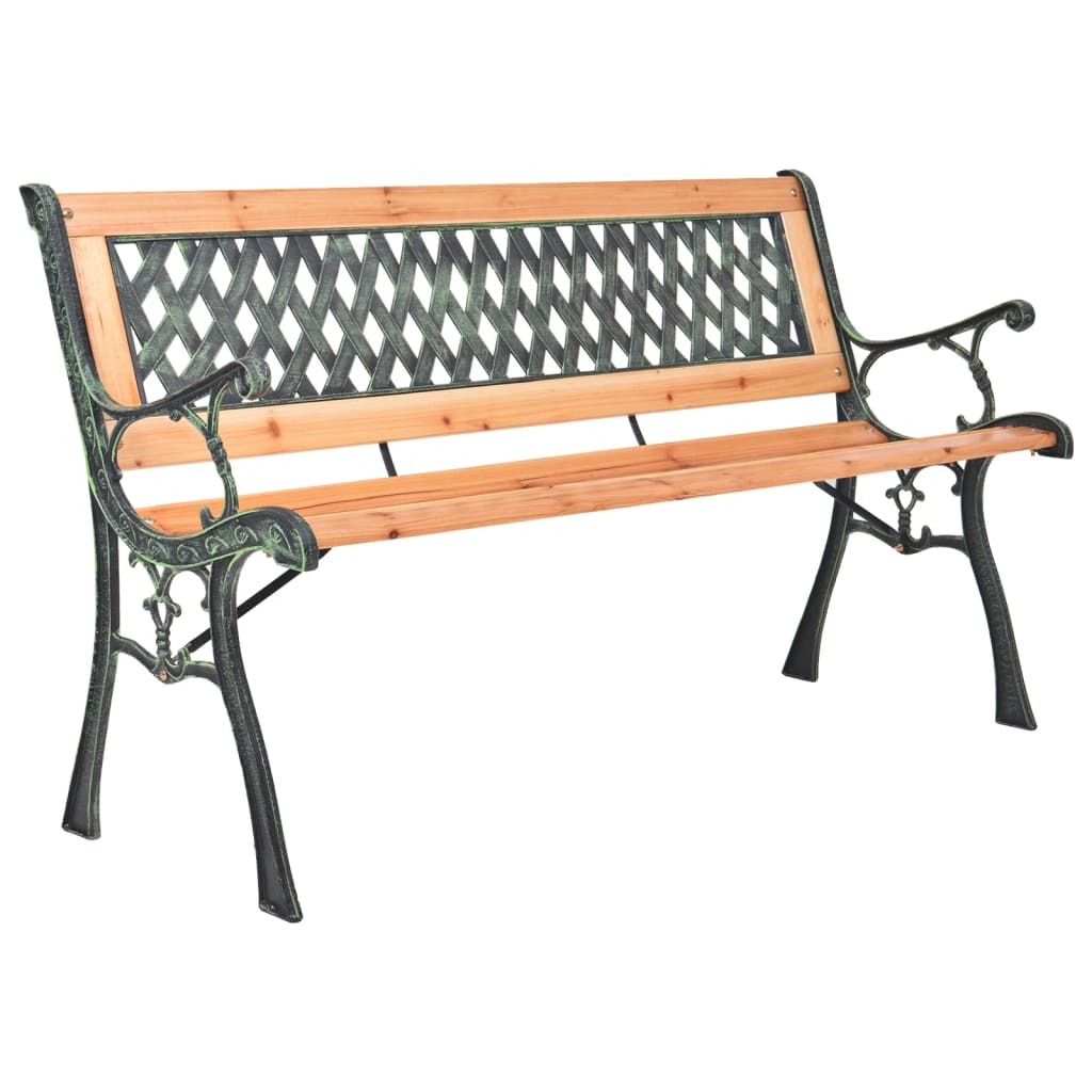 Banco de jardín Muebles de exterior para terraza terraza 116 x 52,5 x ...