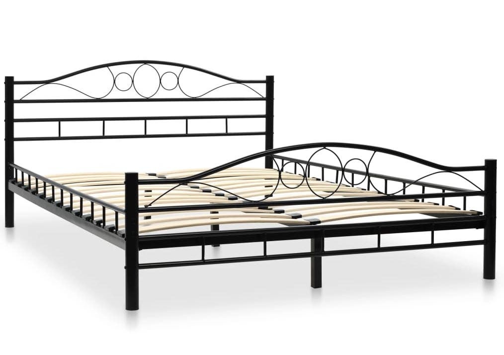 Lit métal noir Mary 160x200 cm | Leroy Merlin
