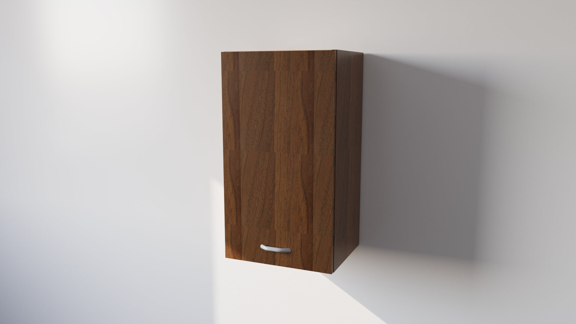 Mueble de cocina en madera melaminica nogal. Mueble alto con 1 puerta ...