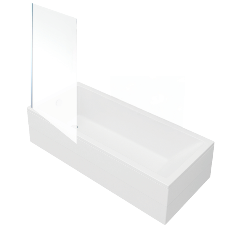 Baignoire rectangulaire VITRA Neon 170x75cm + Pare bain gauche AURYS ...