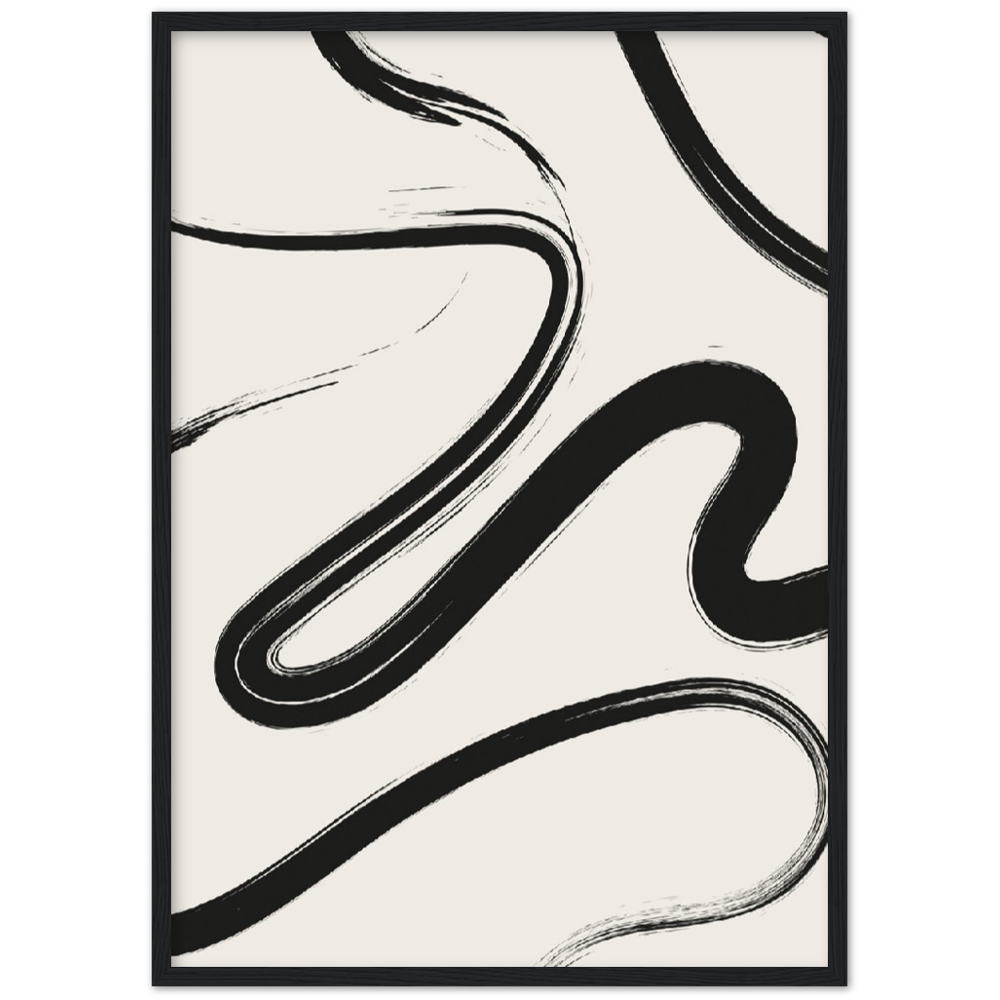 Lámina decorativa para enmarcar TRAZO II 40x50 cm | Leroy Merlin