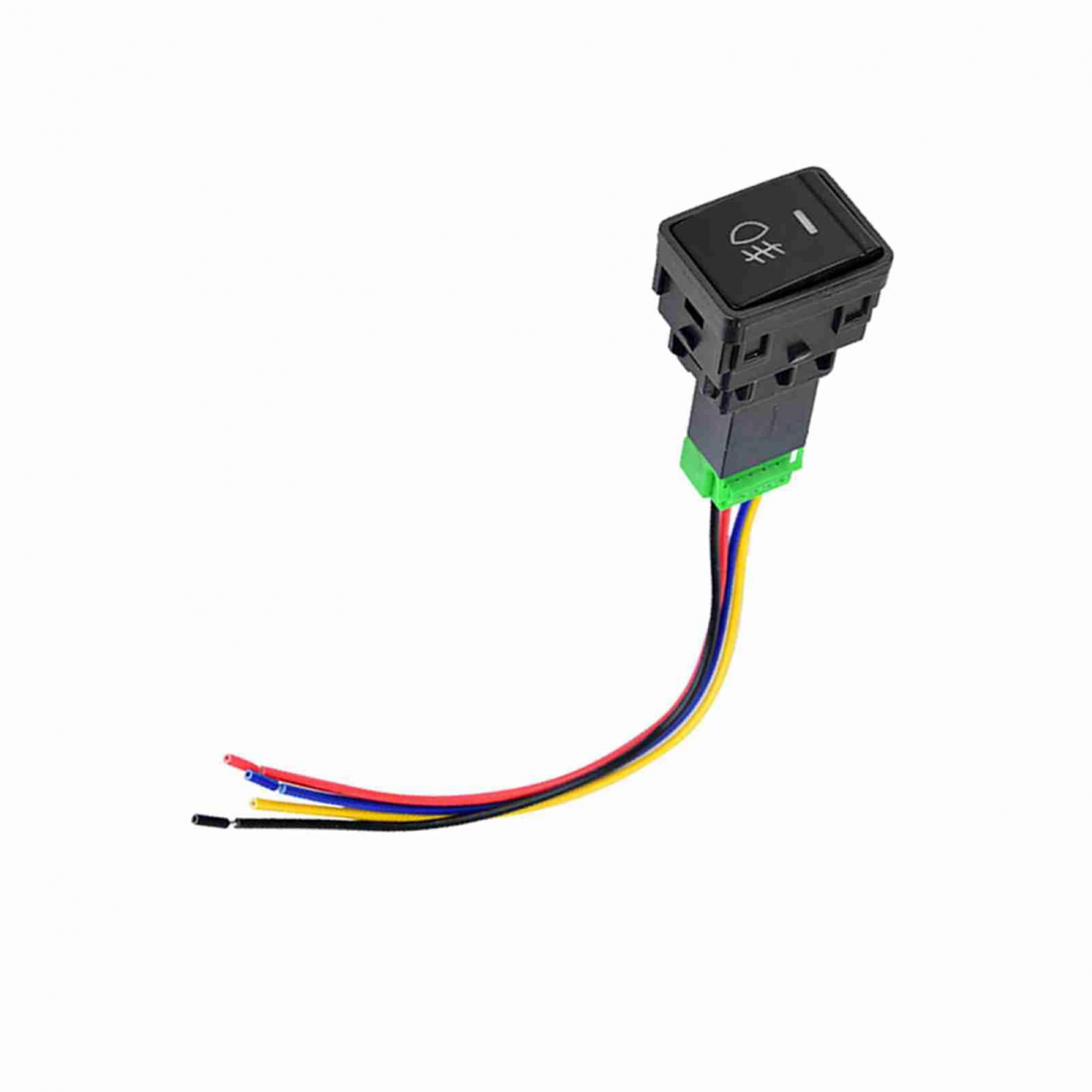 Interruttore a pulsante con cablaggio a 4 poli da 12 V con spia di ...