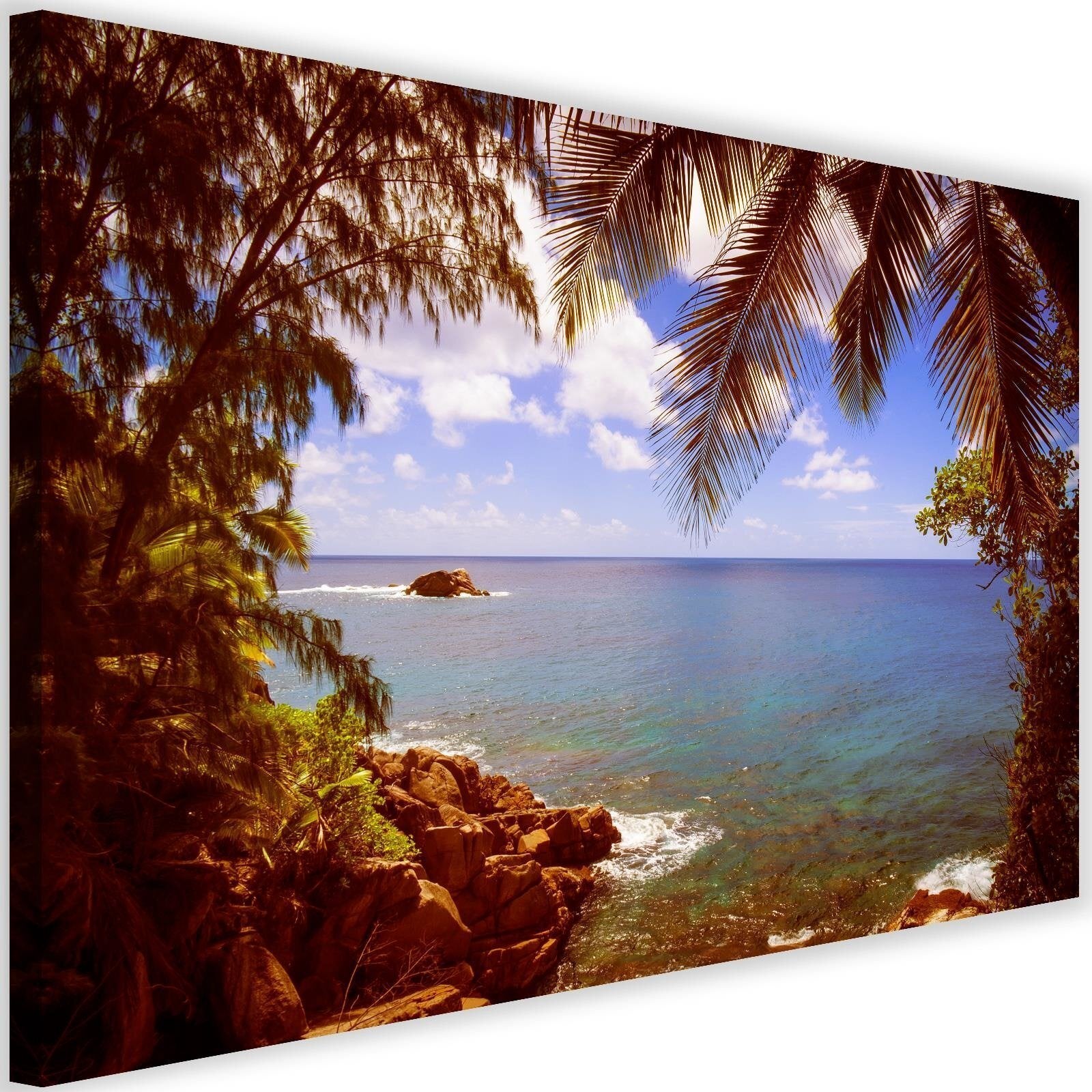 Tableau un rocher dans la mer | Leroy Merlin