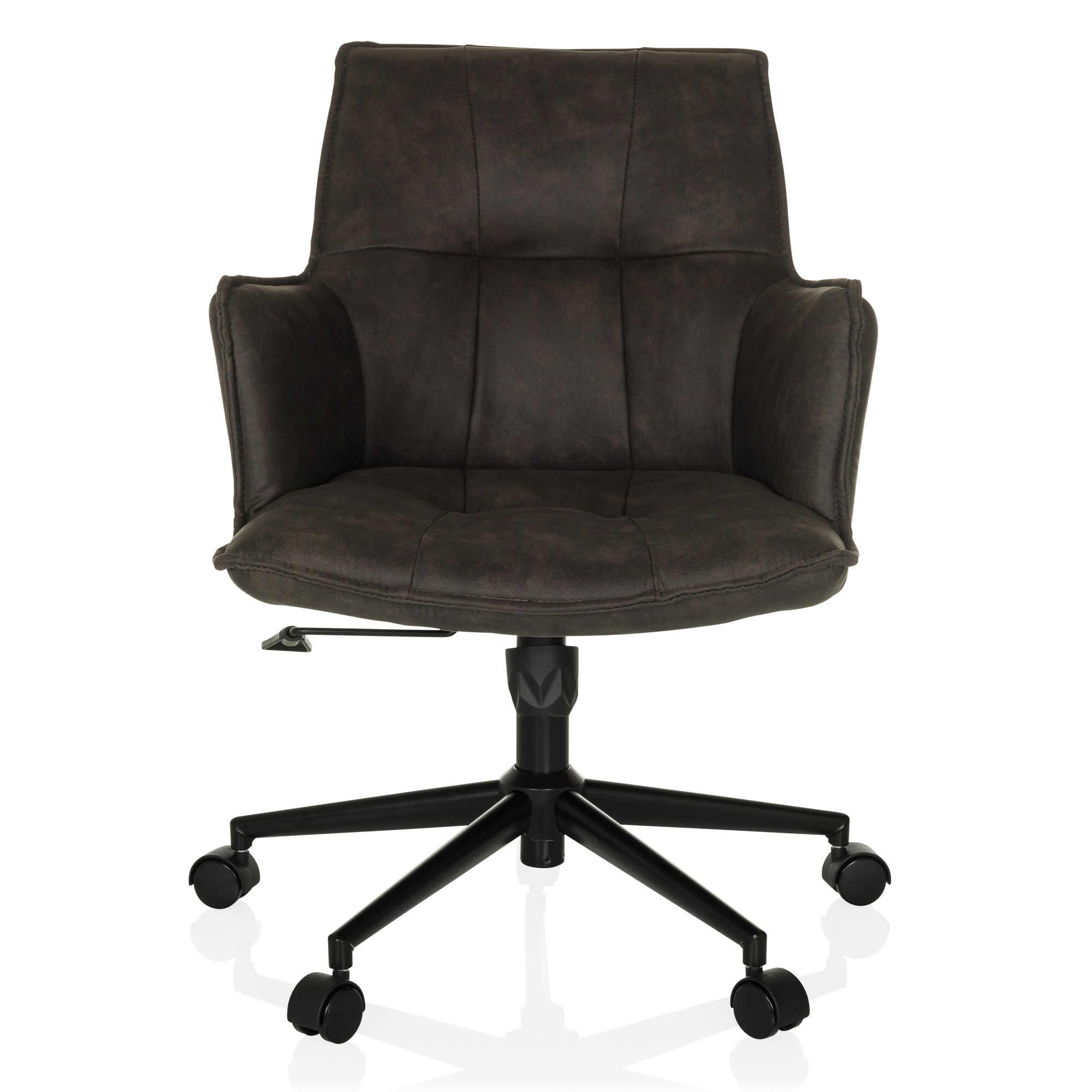 Chaise home office / Chaise pivotante SOLAO LIFE tissu gris foncé hjh ...