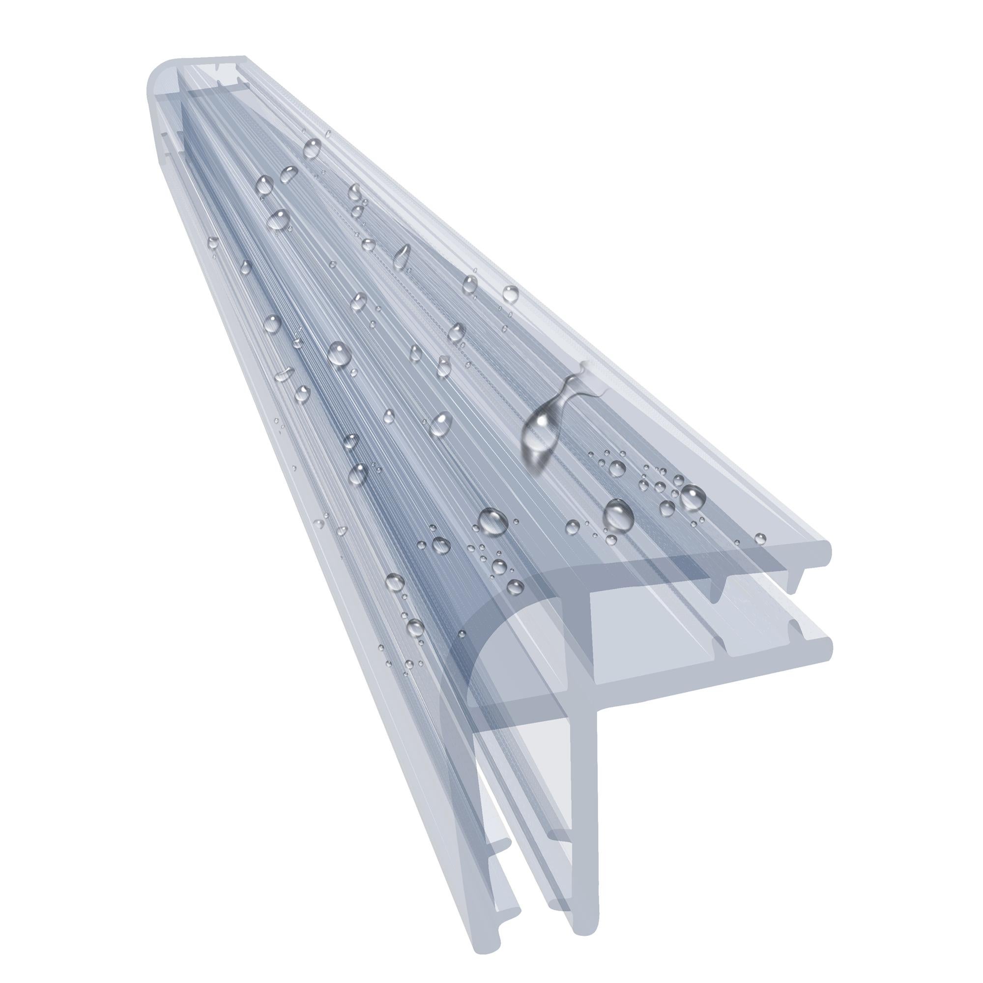 Joint de douche DK09 5 mm pour cabine de douche 110 cm PCV transparent ...