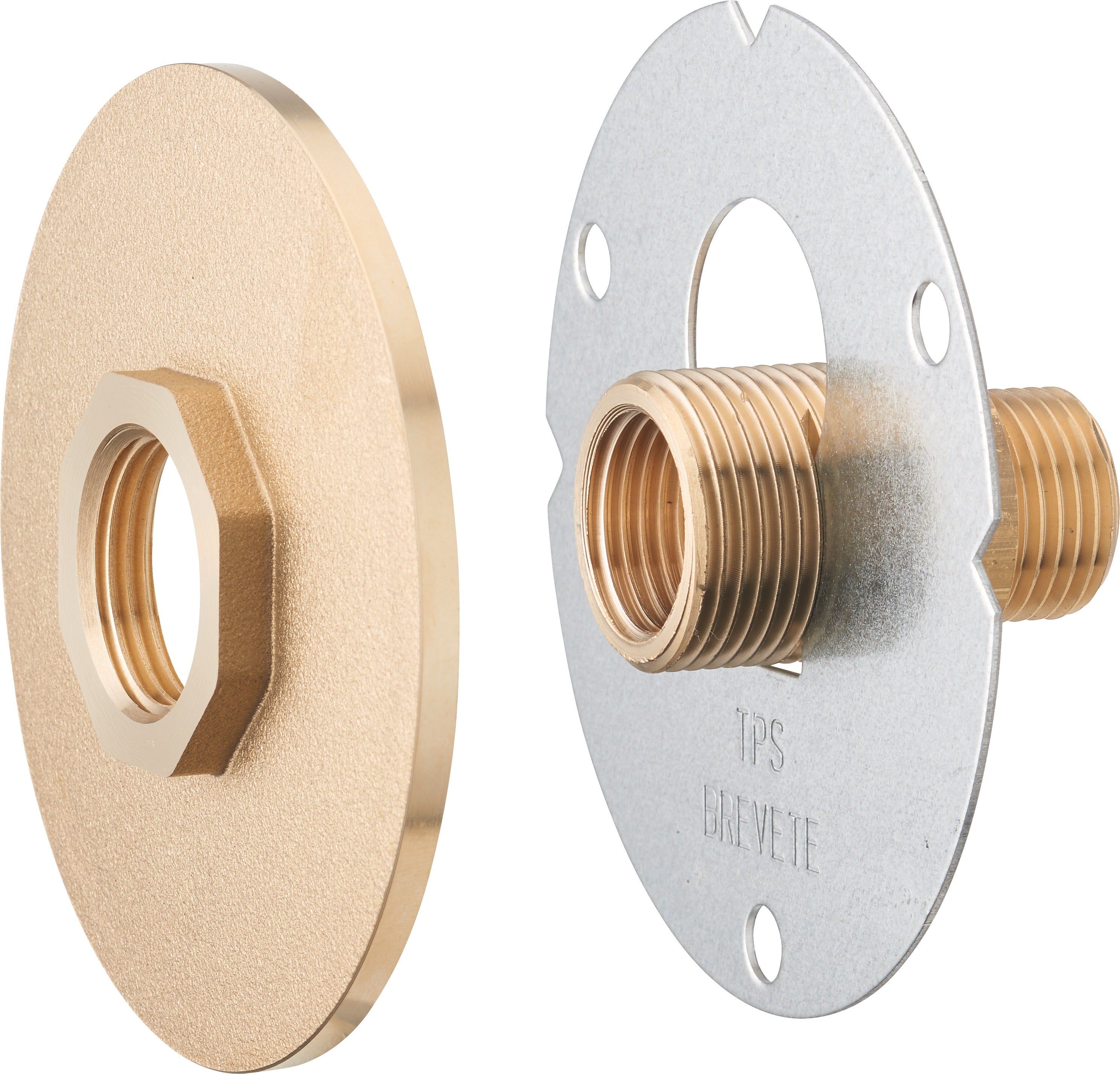 Platine de Fixation Confort Robinet Extérieur Avant/Après Crépi ...