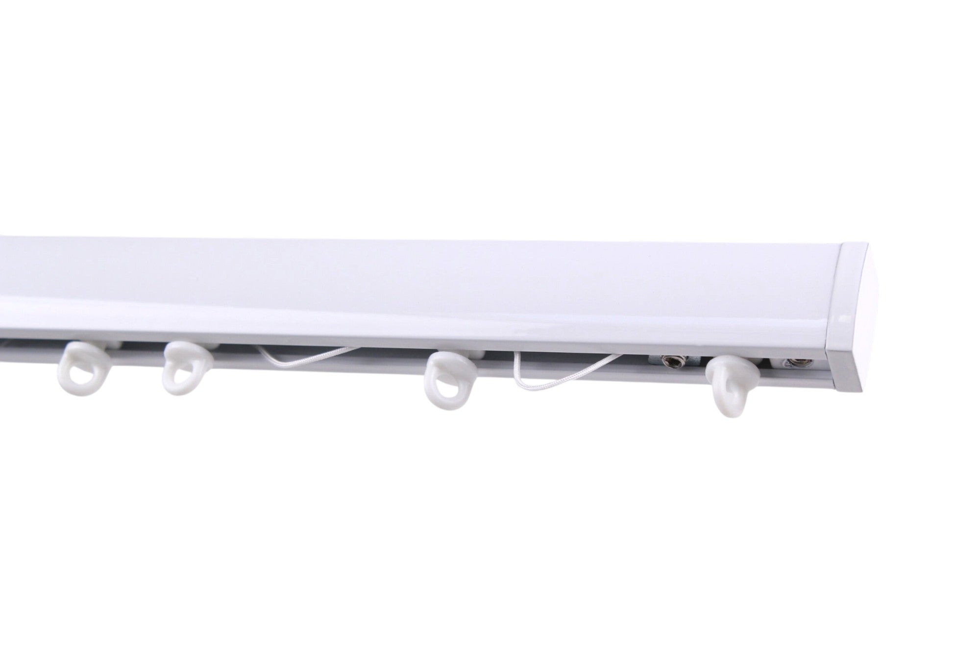 Kit rail à rideau Wave blanc 300 cm - 15x25mm - Fixation plafond ...