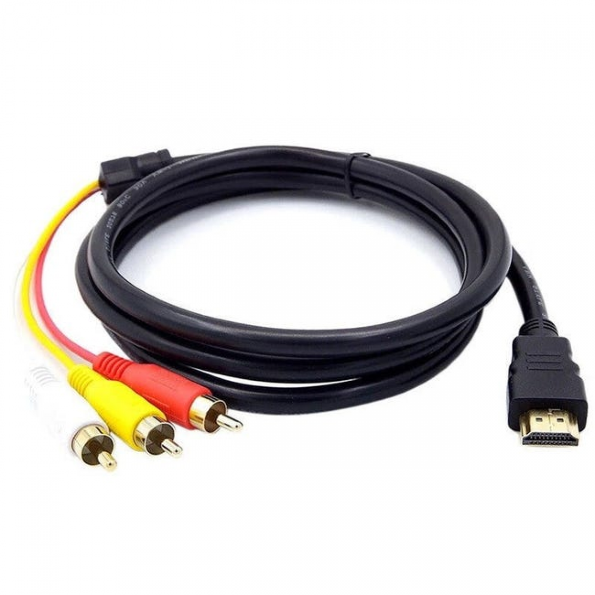 Cable HDMI a RCA AV – Convertidor de audio y video 1080p, adaptador de ...