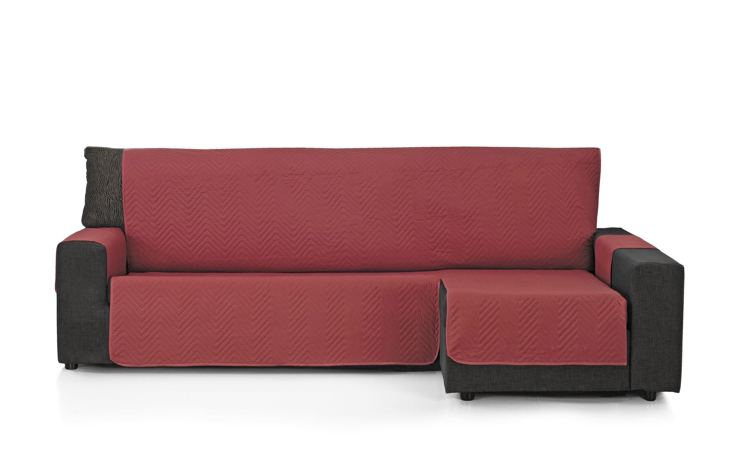 Funda Cubre Sofá Chaise Longue Mont Rojo 240cm S&T Sofa Covers | Leroy ...