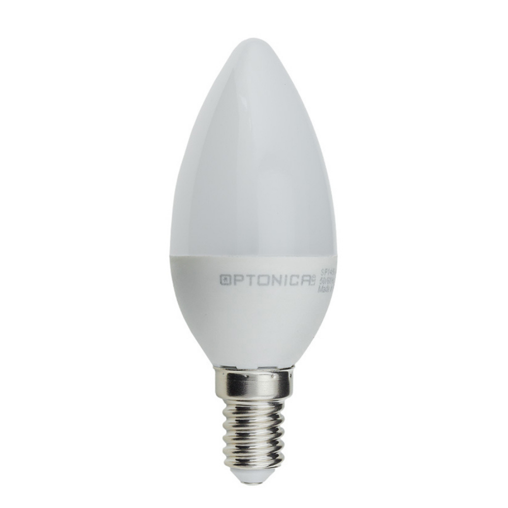 Bombilla LED E14 8.5W Blanco equivalente a 54W - Blanco del día 6000K ...