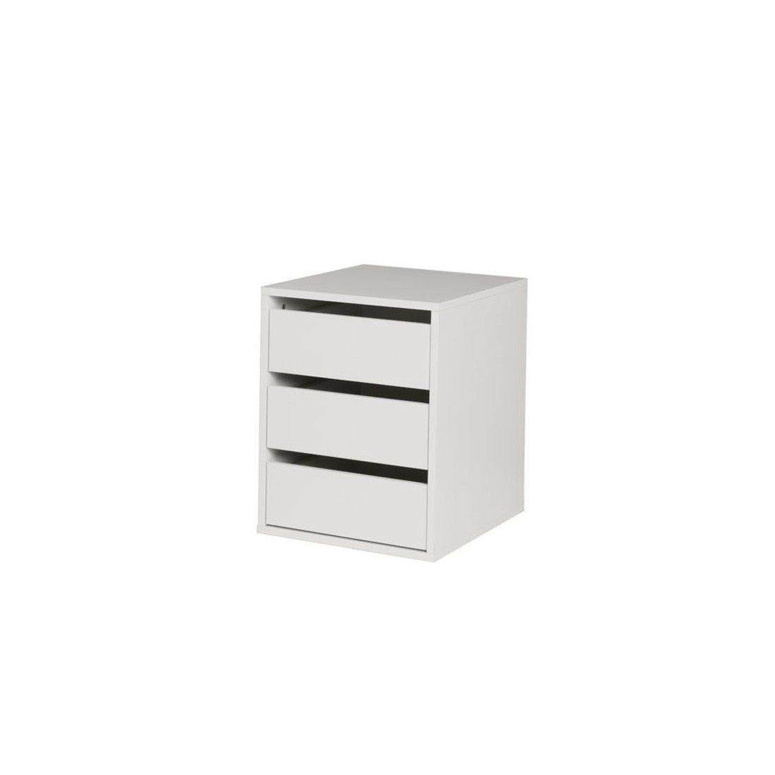 Mesa de noche para dormitorio. Colección VERONA. Color blanco | Leroy ...