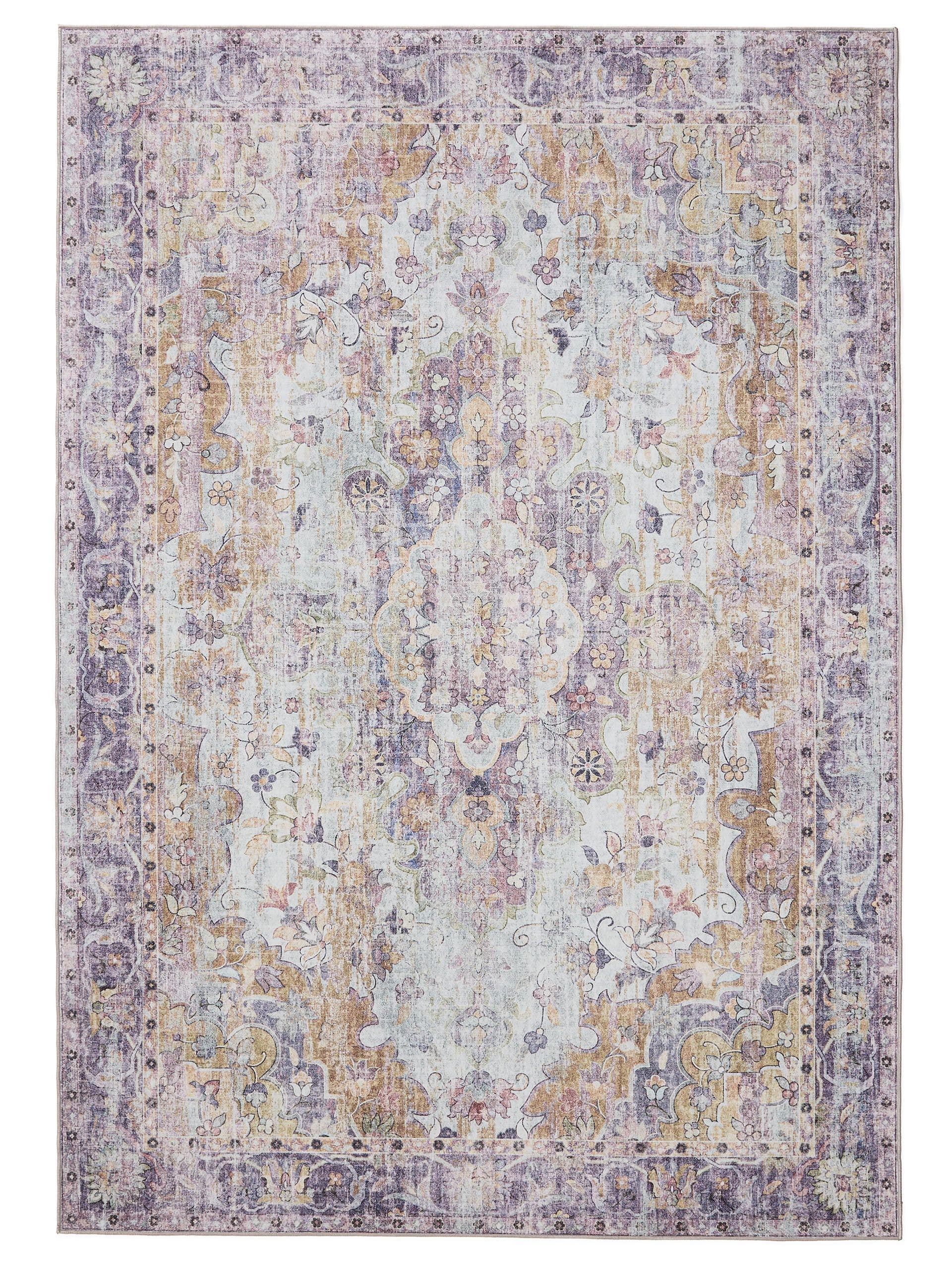 BENUTA - Tapis lavable George multicouleur/mauve 300x400 cm | Leroy Merlin