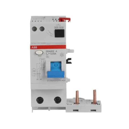 Bloc différentiel - abb dda202 - 2 pôles - 40a - 30 ma - type a - pour s200 - abb ...
