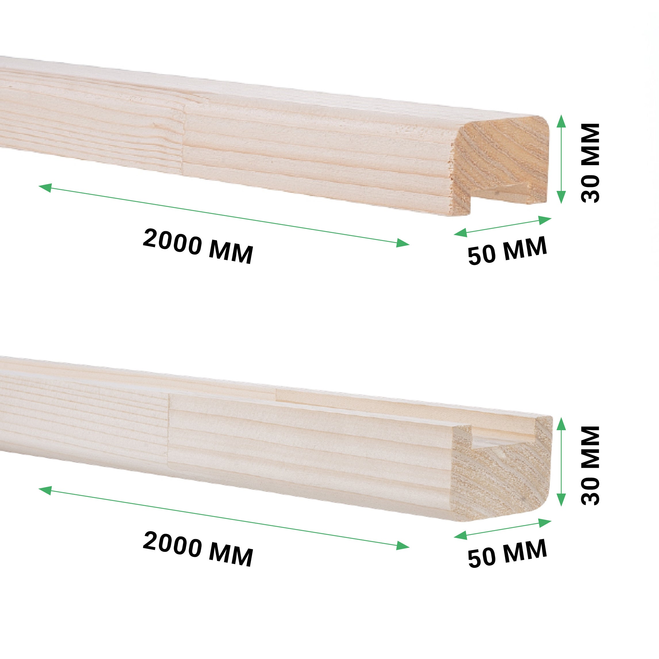 Perfil de madera de pino 200 x 5 x 5 cm | Leroy Merlin