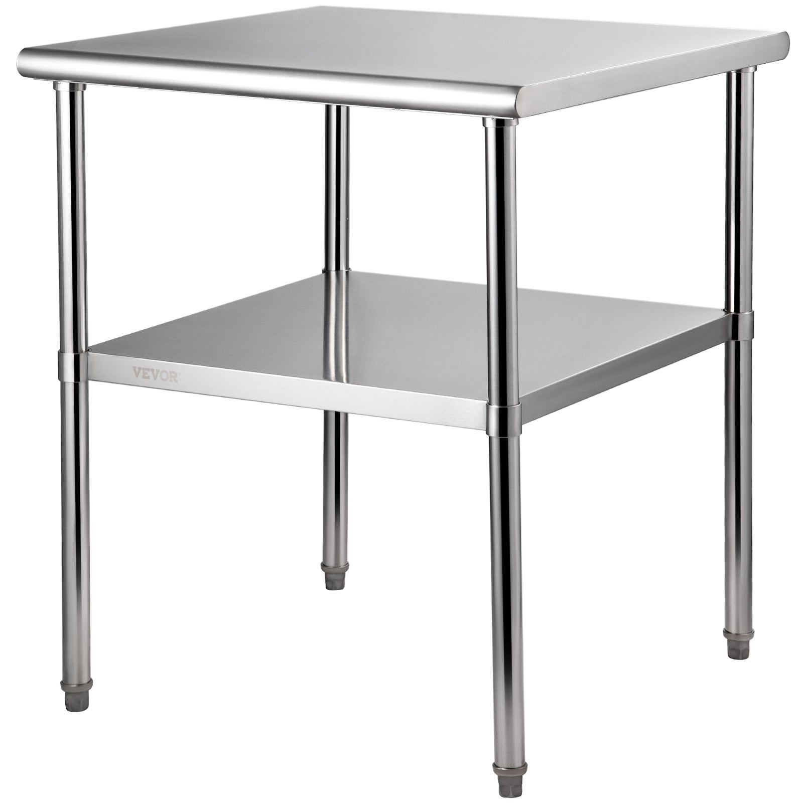 Table de Travail Inox VEVOR 76 x 76 x 91 cm Table de Préparation Inox 2 ...