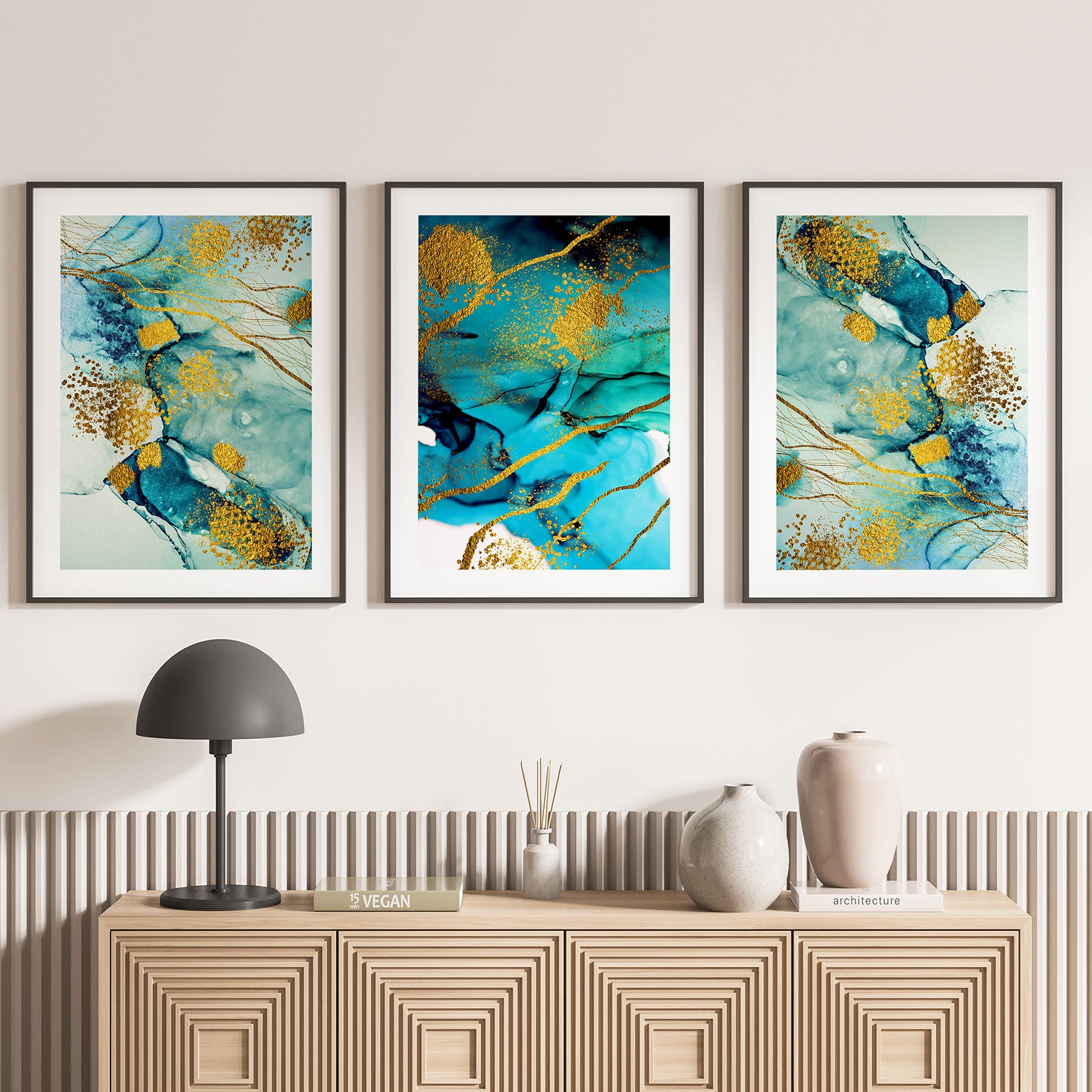 Lot de 3 Affiches / Posters Triptyque - Design moderne 3617681307907 ...